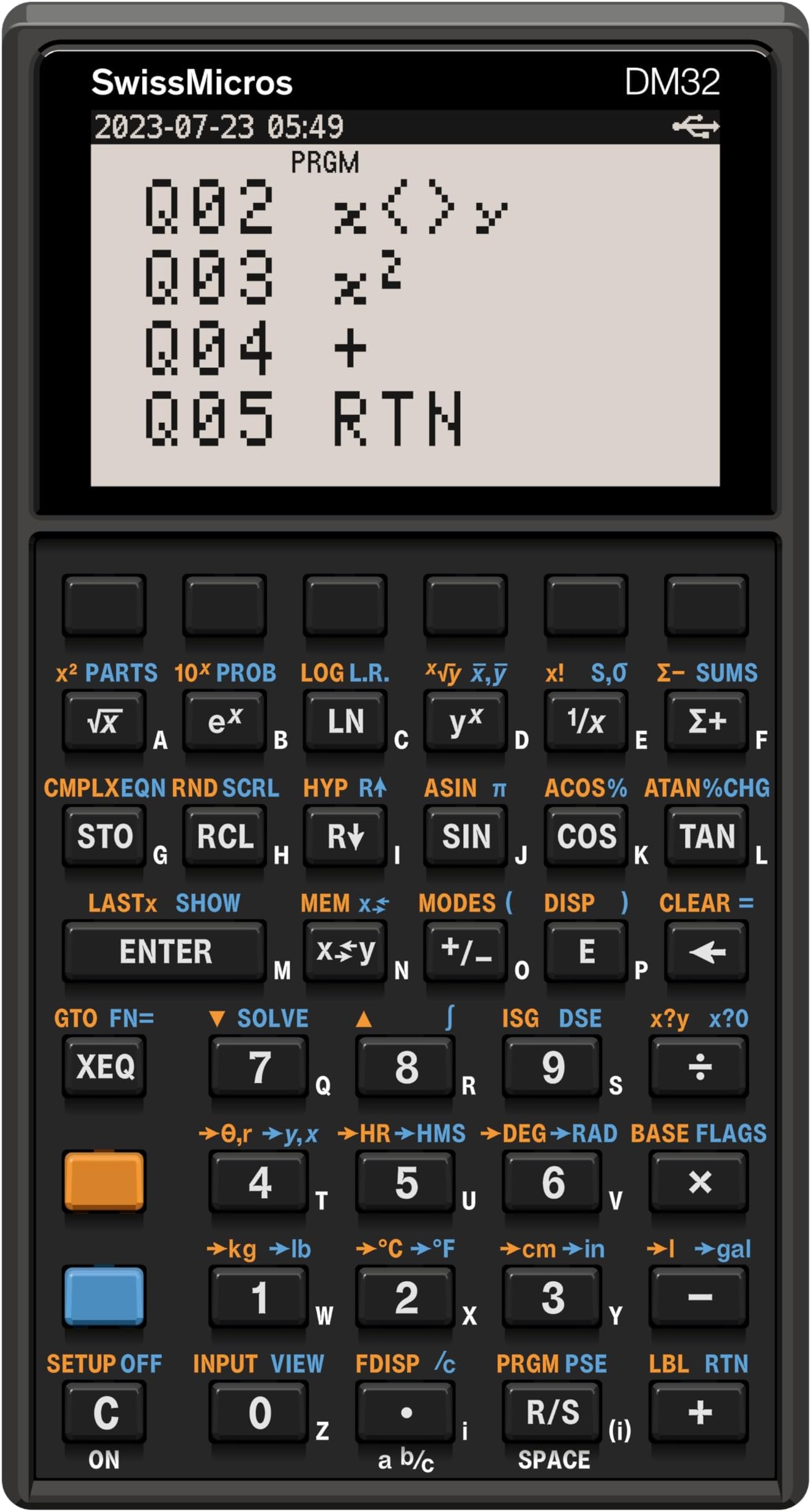 Amazon.com : SwissMicros DM32 RPN Scientific Calculator – HP-32SII ...