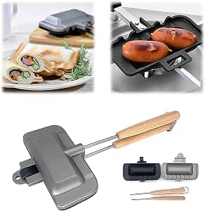 Amazon.com: Double-Sided Sandwich Baking Pan,Non Stick Sandwich Frying ...