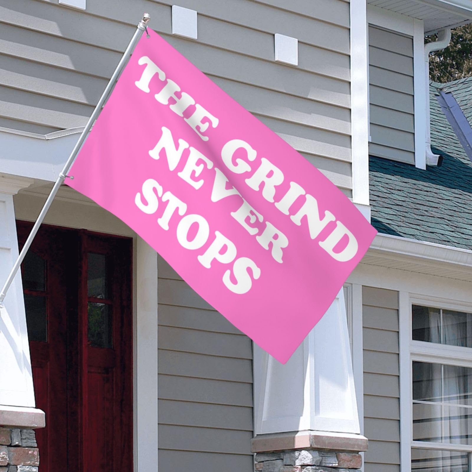 Snapklik.com : The Grind Never Stops Flag 3x5 Ft Motivational Flag ...