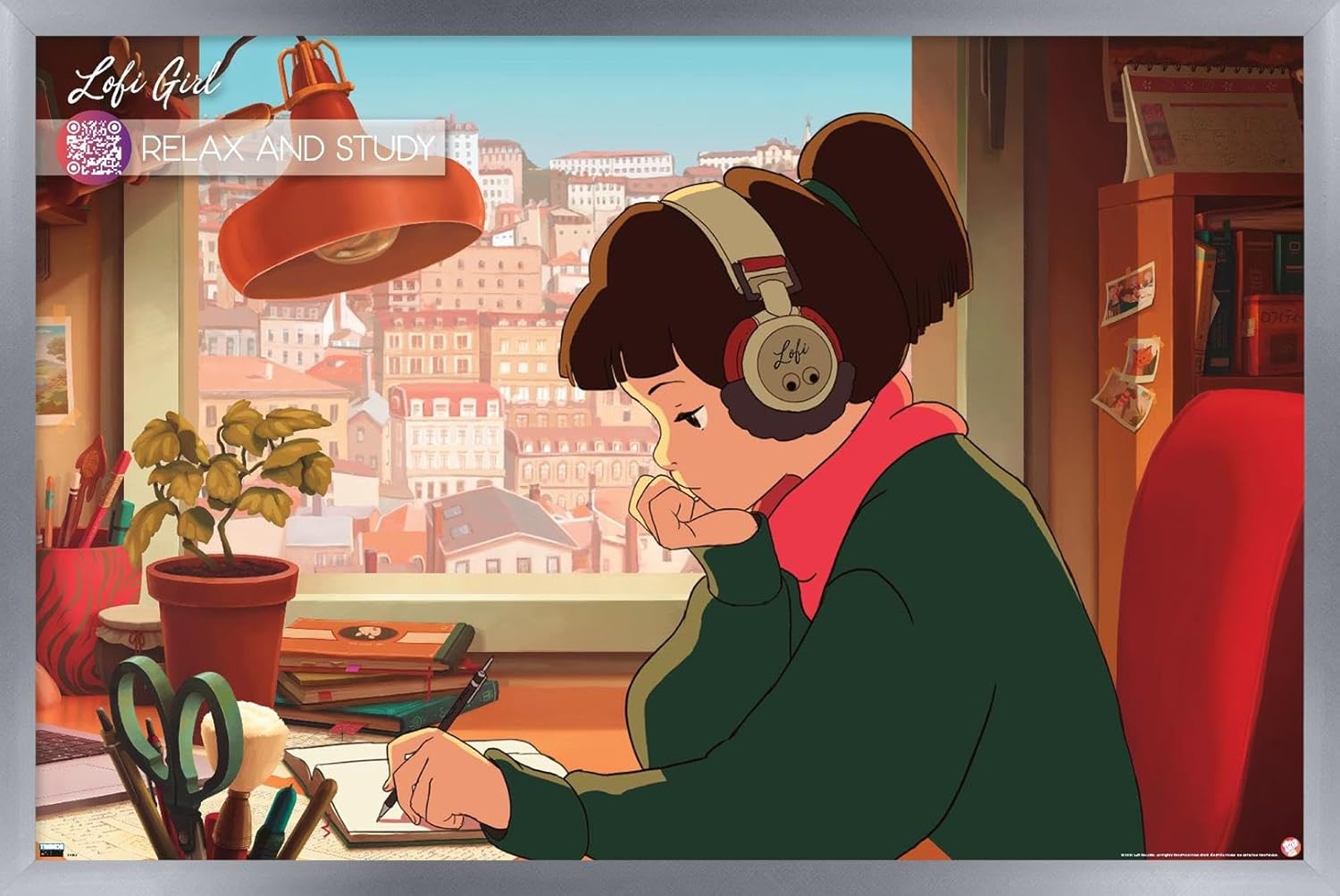 Amazon.com: Trends International Lofi Girl - Relax and Study Wall ...