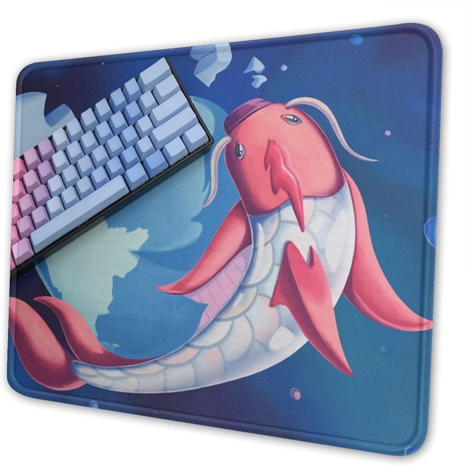 Amazon.com: Gaming Mouse Pad Custom, Red Koi Carps Hand Drawn with in ...