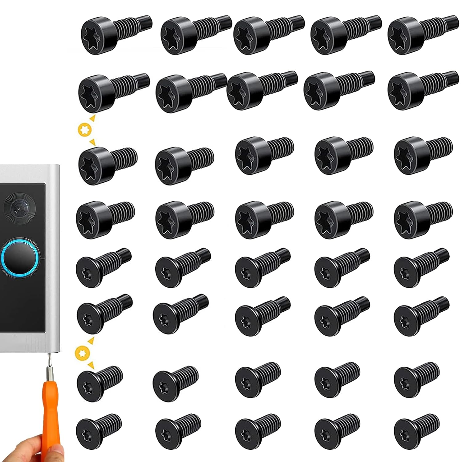 Movstriker 4Set/40Pcs Ring Doorbell Screws Replacement, Doorbell ...