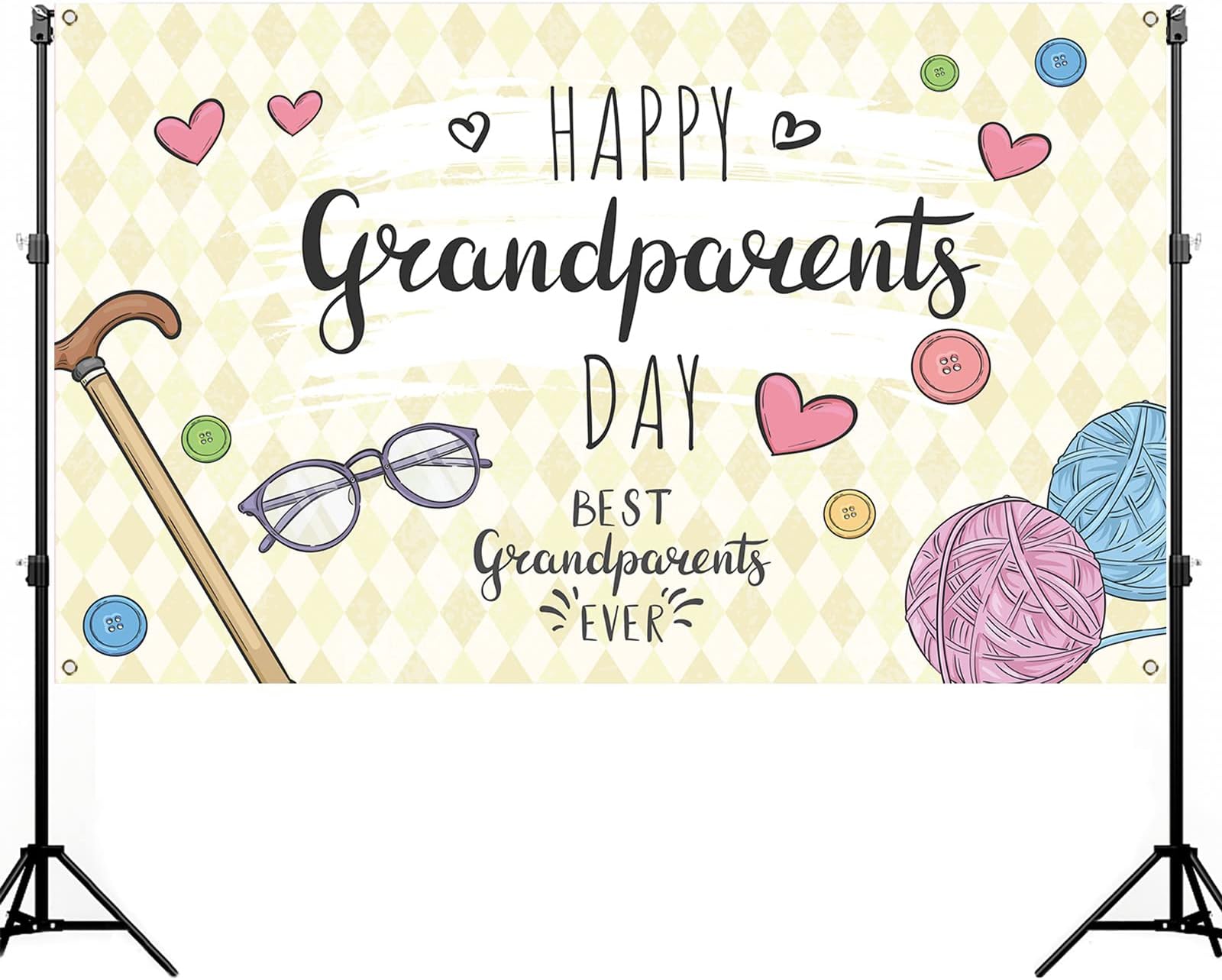Amazon.com : CSFOTO 8x6ft Happy Grandparents Day Backdrop School Event ...