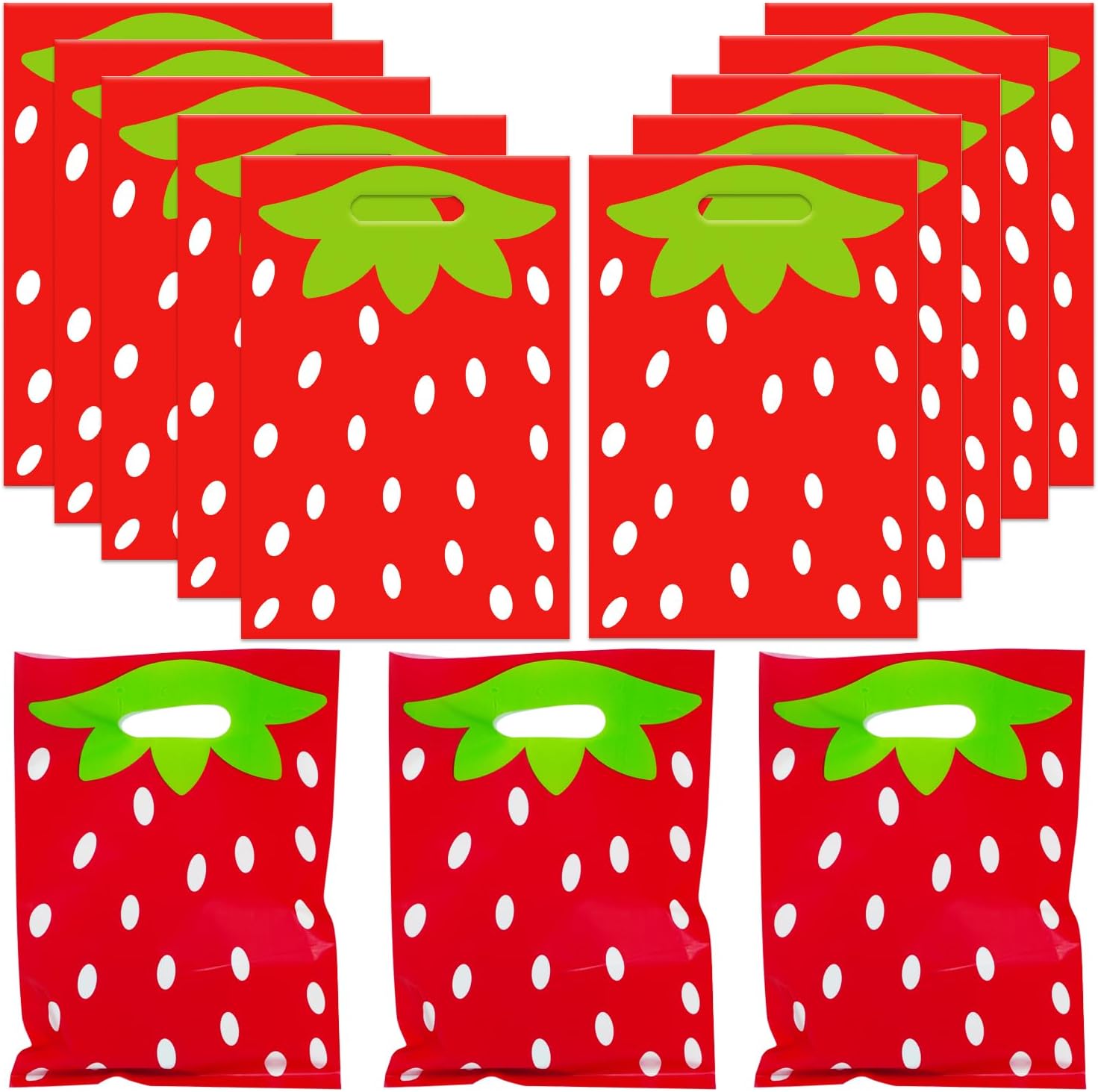 Amazon.com: BignzwUra 50PCS Cutie Strawberry Themed Party Favor Bags ...