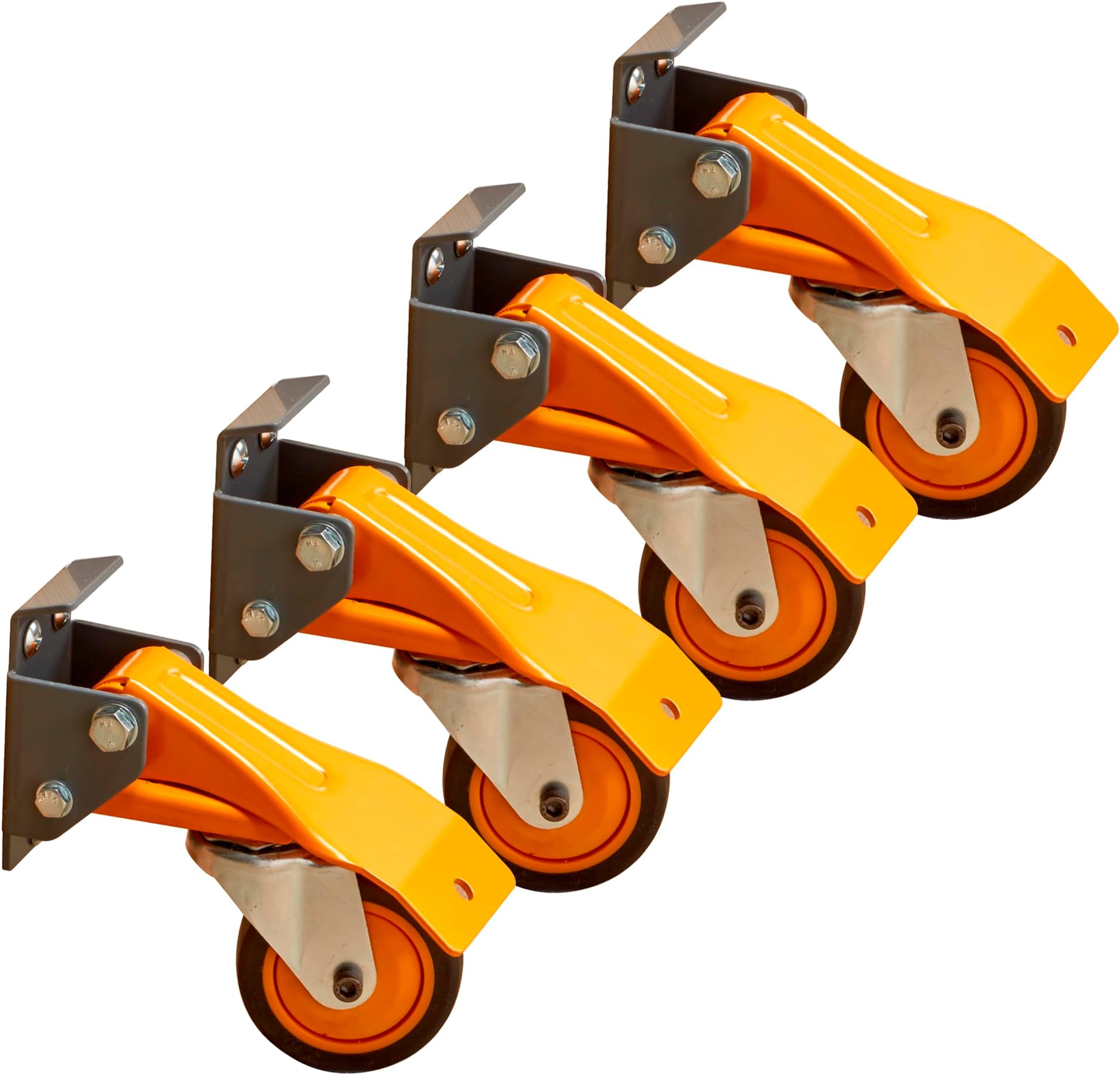 Upgraded Workbench caster kit - 4 Extra Heavy duty retractable casters ...