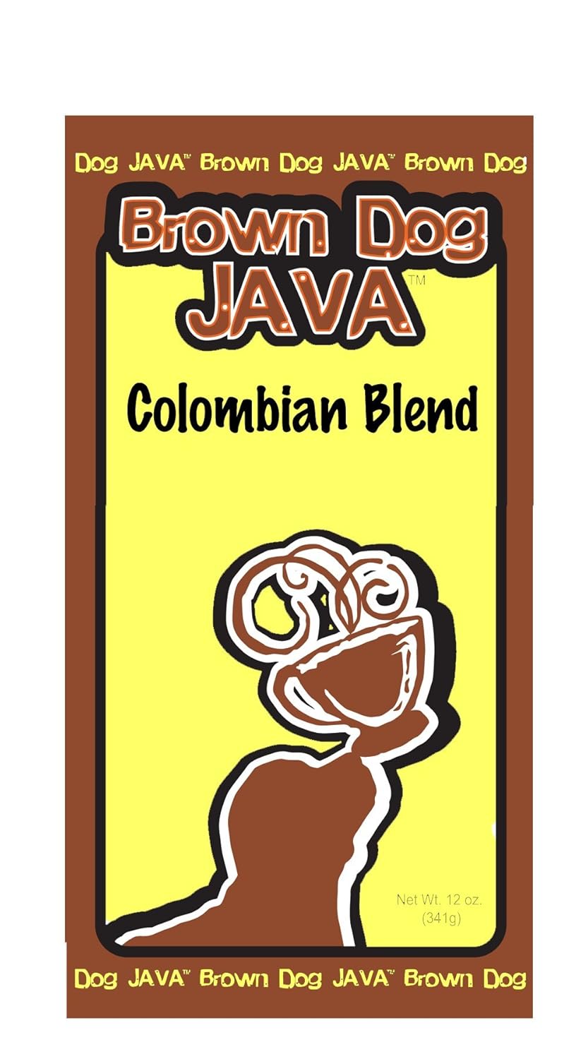 Amazon.com: Brown Dog Java Colombian Blend ground coffee 12 oz package