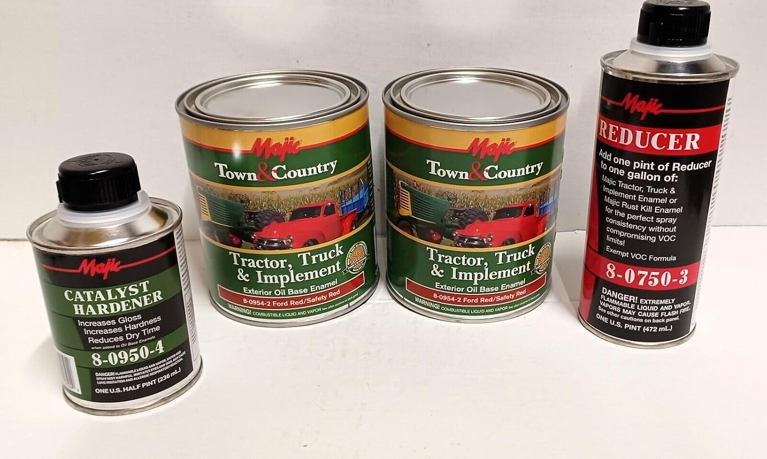Cannot Ship to CA. 2 Qt Red Paint Kit for Ford Tractor and Implement ...