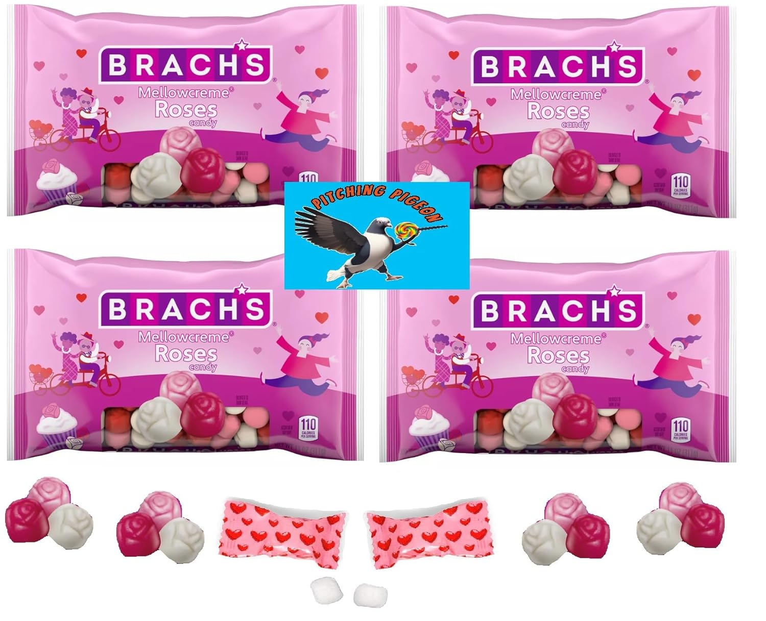 Brach’s Mellowcreme Roses – Caramelo duro de San Valentín, 44 onzas a ...