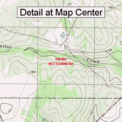 Amazon.com : USGS Topographic Quadrangle Map - Sandia, Texas (Folded ...