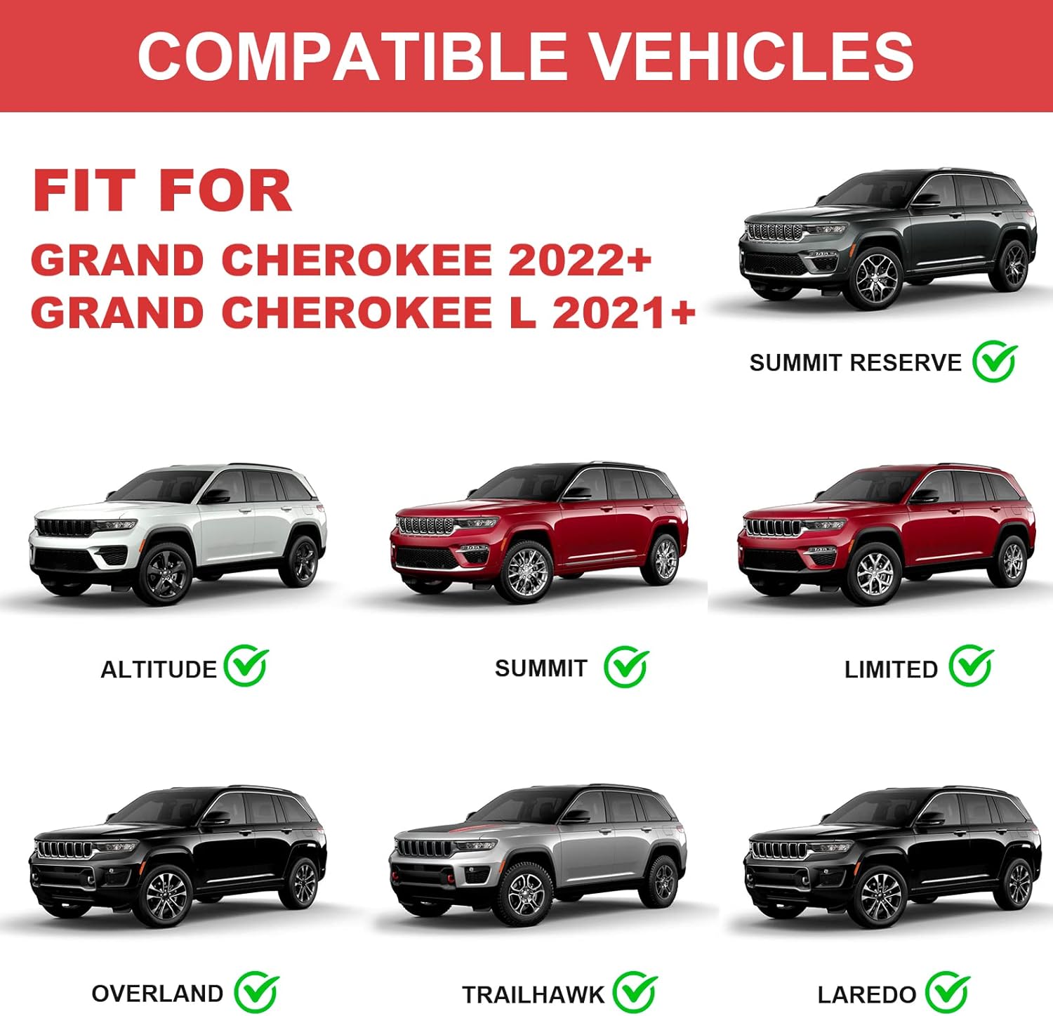 Buy Heavy Duty 220lbs Roof Rack Cross Bars Fit for Jeep Grand Cherokee ...