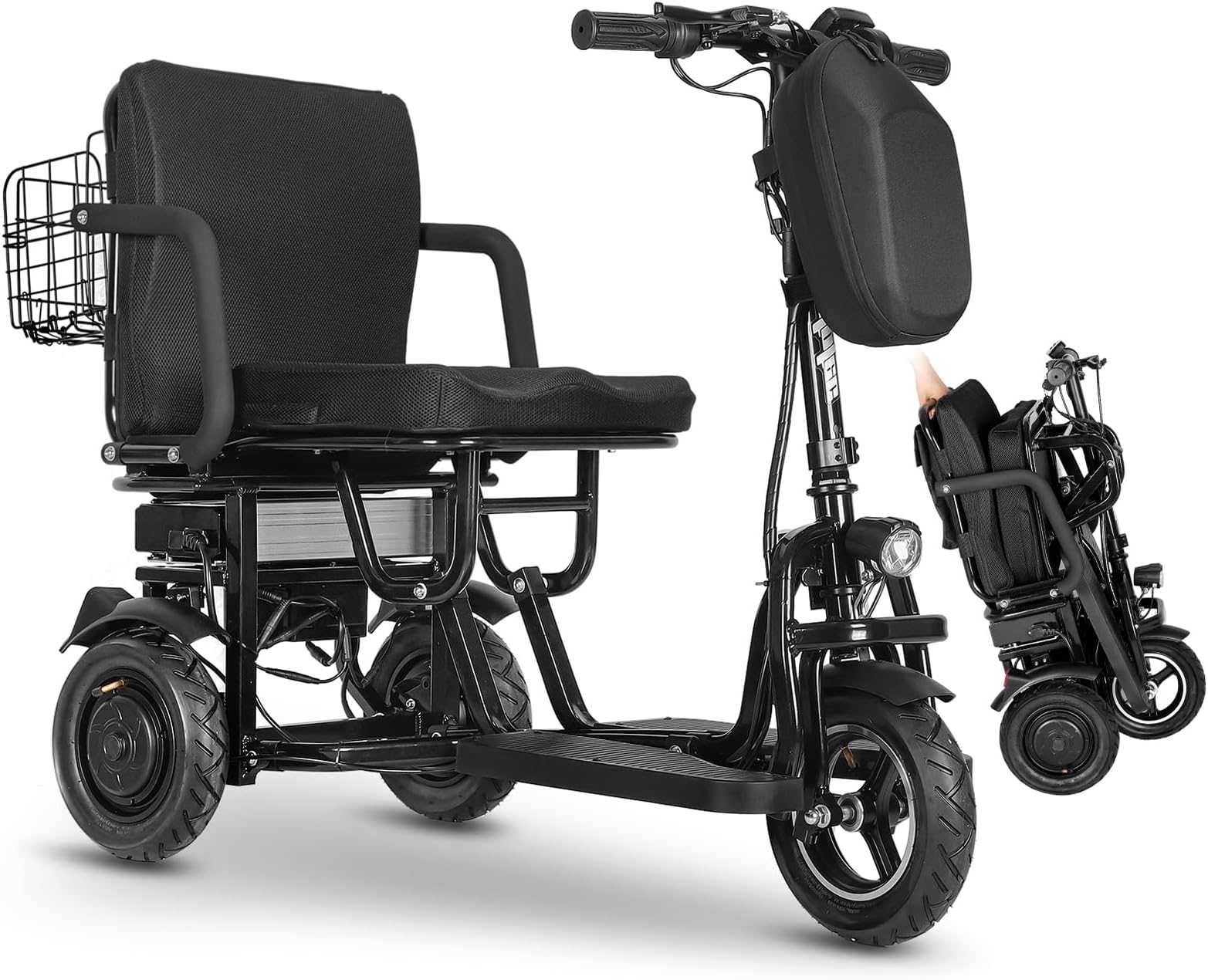 Amazon.com: Double Seat Electric Mobility Scooter | 60V 1000W Motor ...