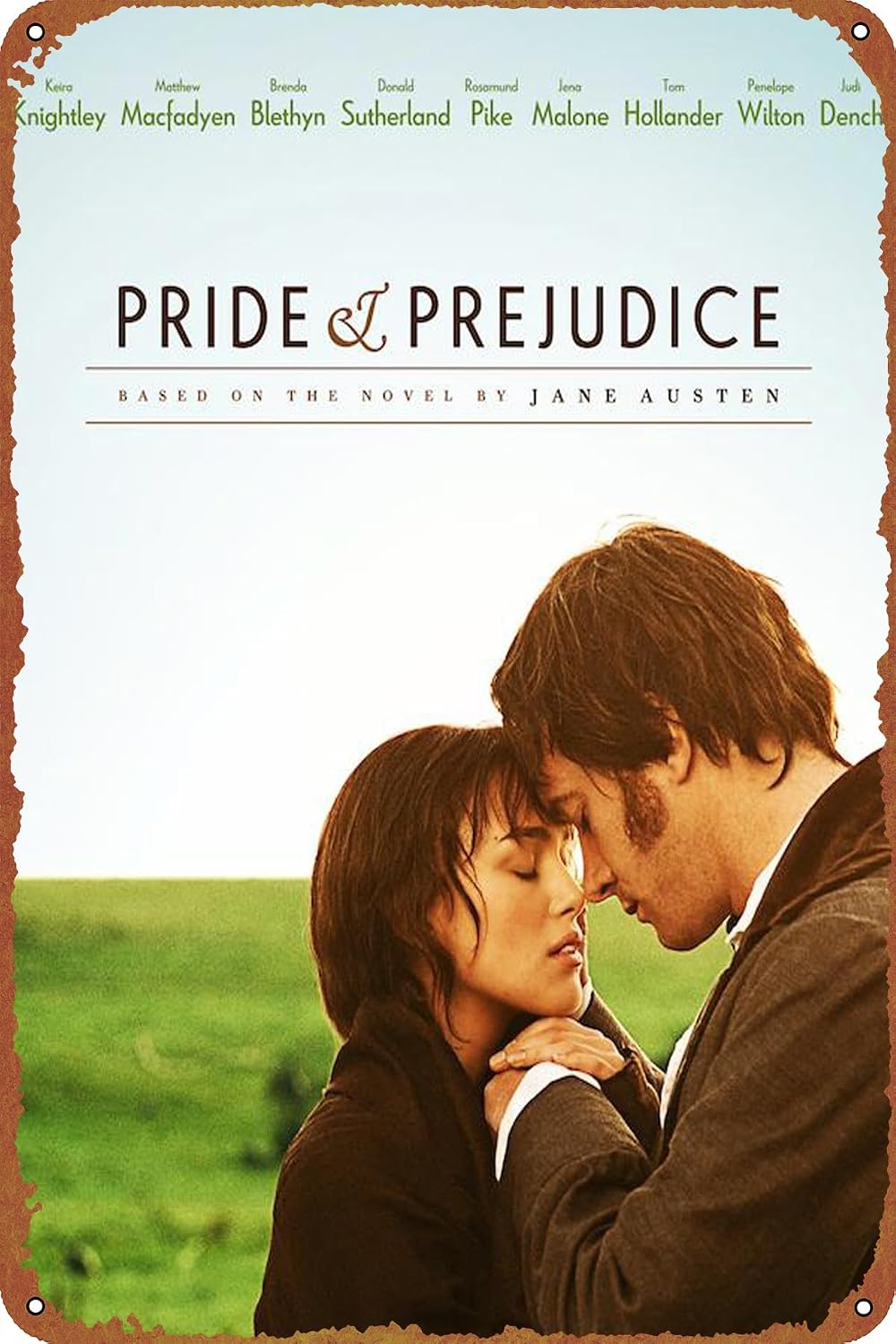 Amazon.com : Pride Prejudice Movie Posters Tin Signs Retro Metal Movie ...