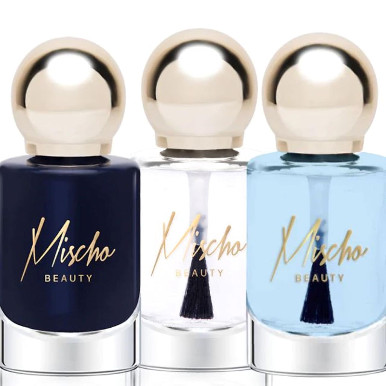 Amazon.com : mischo Beauty - #NYFW Nail Polish Set – Dark Navy Blue ...