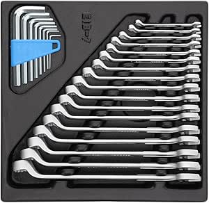 Gedore 1500 ES-1 B Combination Wrench 25-Pieces Set in ES Module, 310 ...