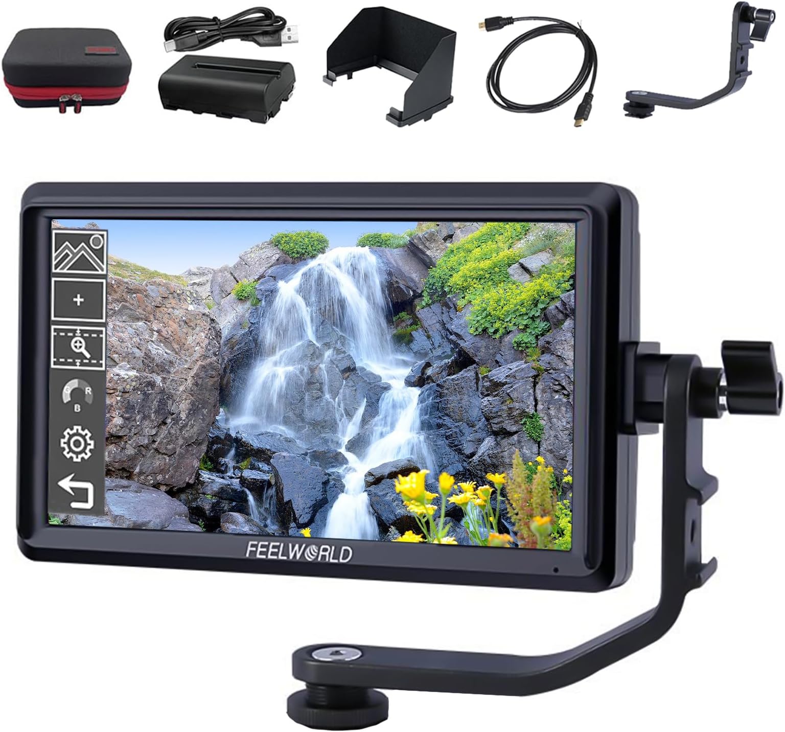 Amazon.com : FEELWORLD FW568 6 inch DSLR Camera Field Monitor with ...