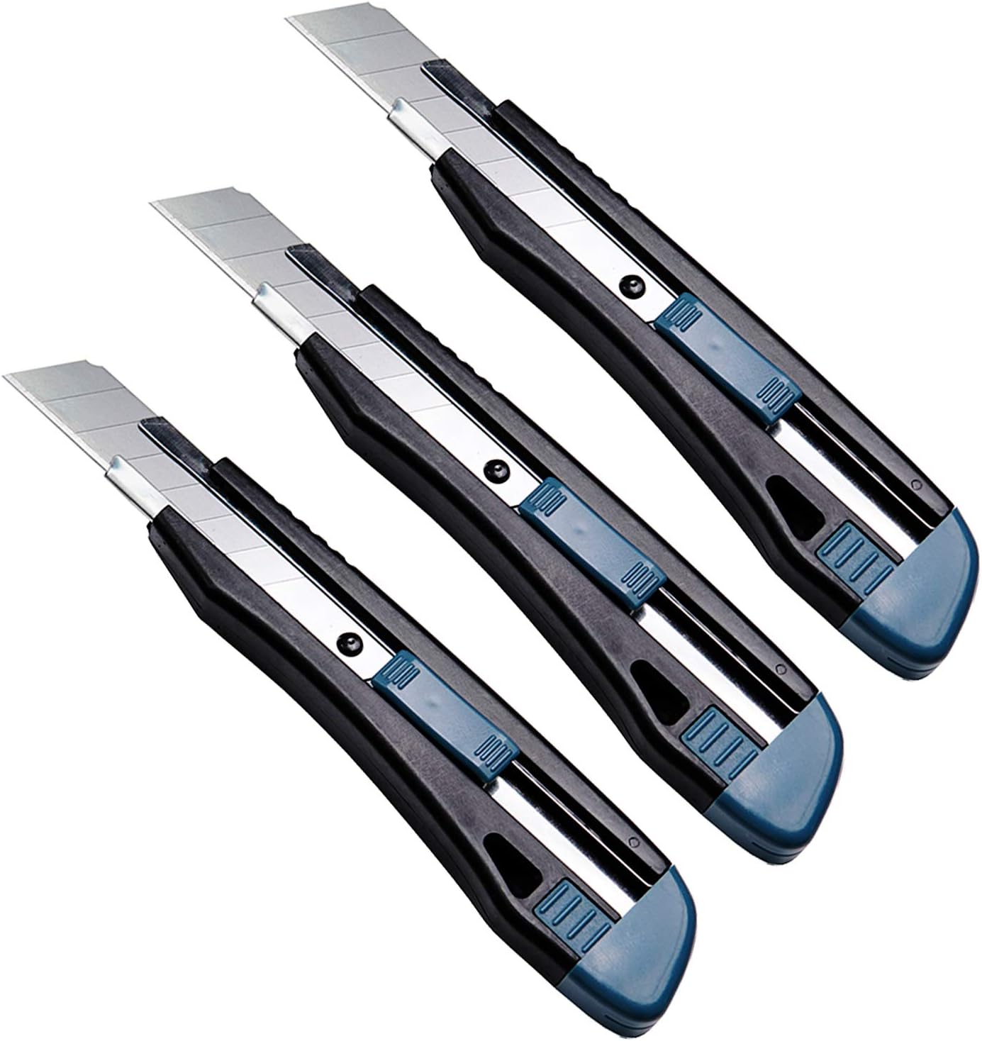 Amazon.com: MANUFORE 18mm Utility Knife Snap-Off Retractable Knife Box ...