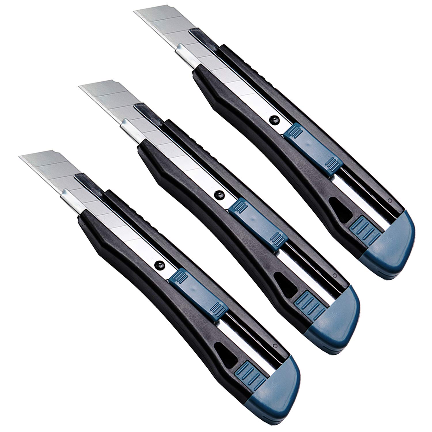 Manufore Retractable Utility Knife Box Cutter（18mm Snap-Off Blade ...