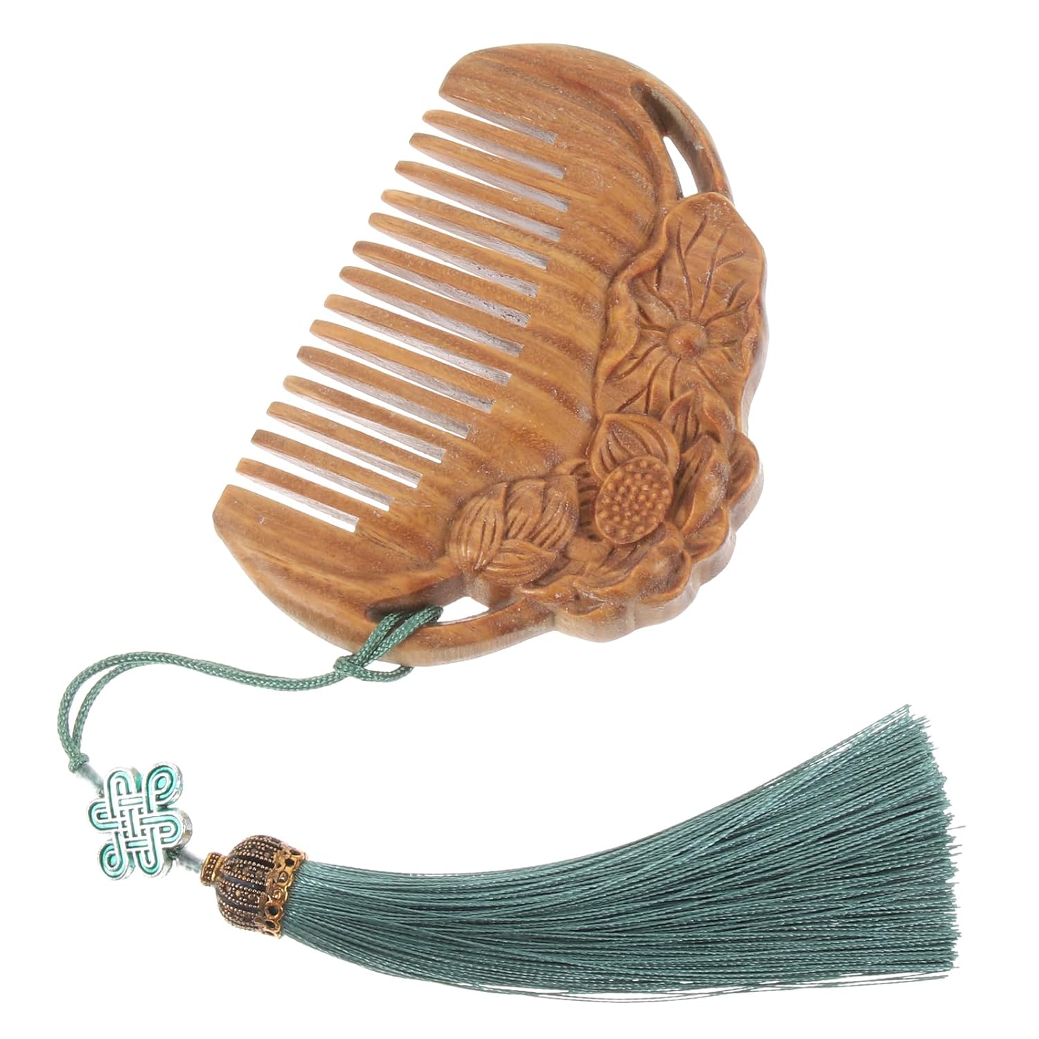 Amazon.com : Wooden Scent Comb with Fine Tooth, Scalp Massaging ...