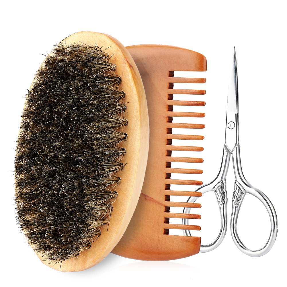 Amazon.com : Beard Mustache Scissor Kit, 3 In 1 Grooming & Trimming ...