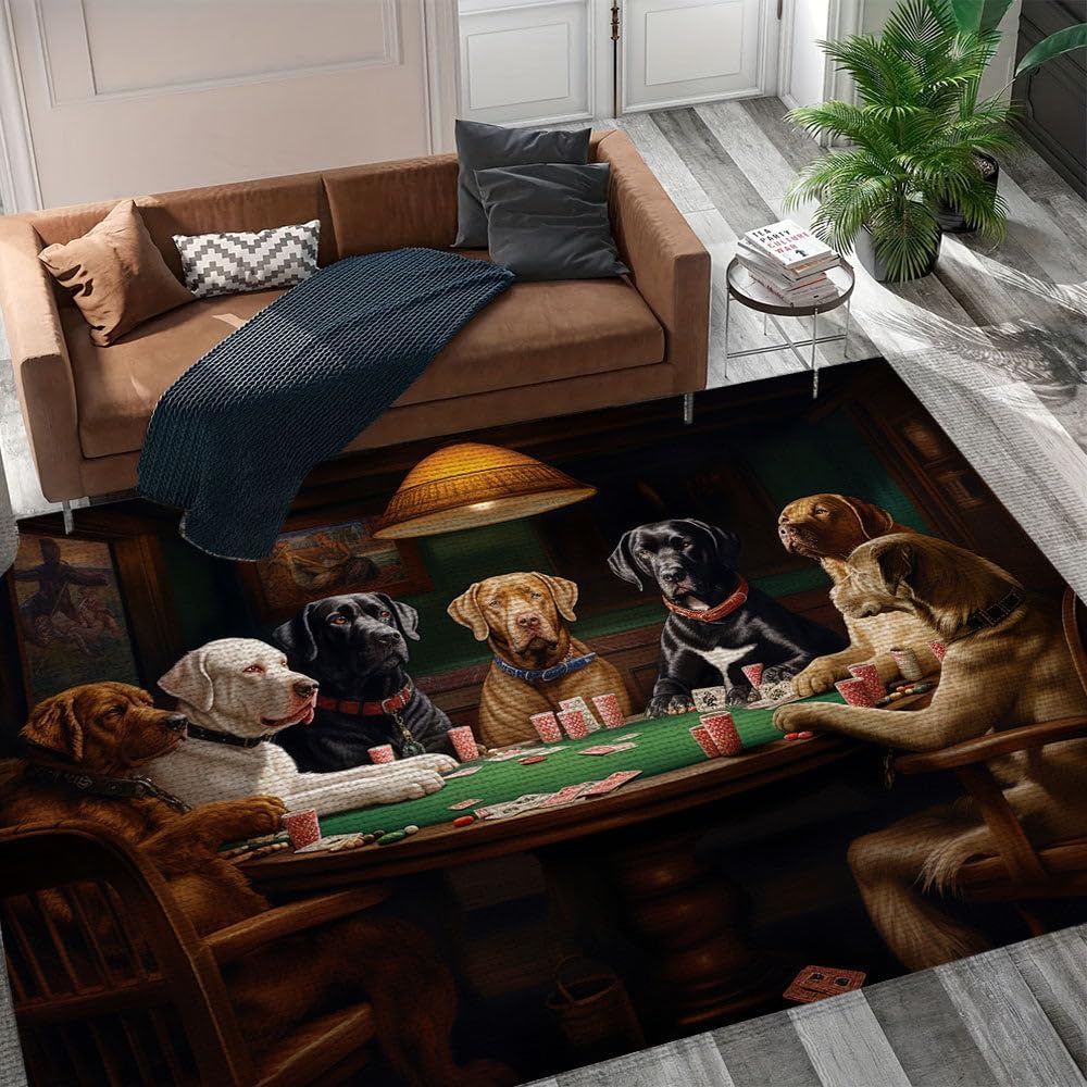 Amazon.com: Labrador Retriever Dog Rug for Living Room Bedroom, Wild ...