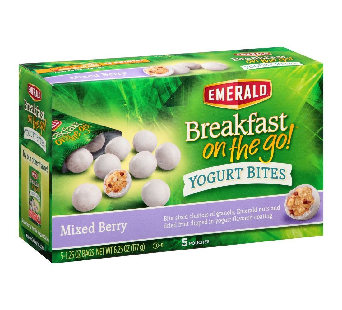 Amazon.com: Emerald Breakfast On The Go Mixed Berry Yogurt Bites - 5 ...