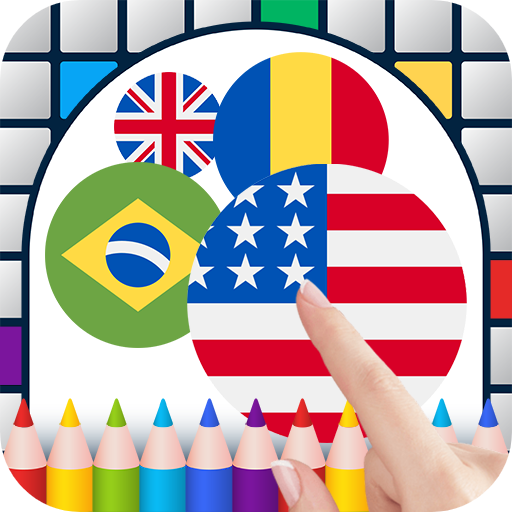 World Flag Badges Color by Number - Free Pixel Art Game - Coloring Book ...