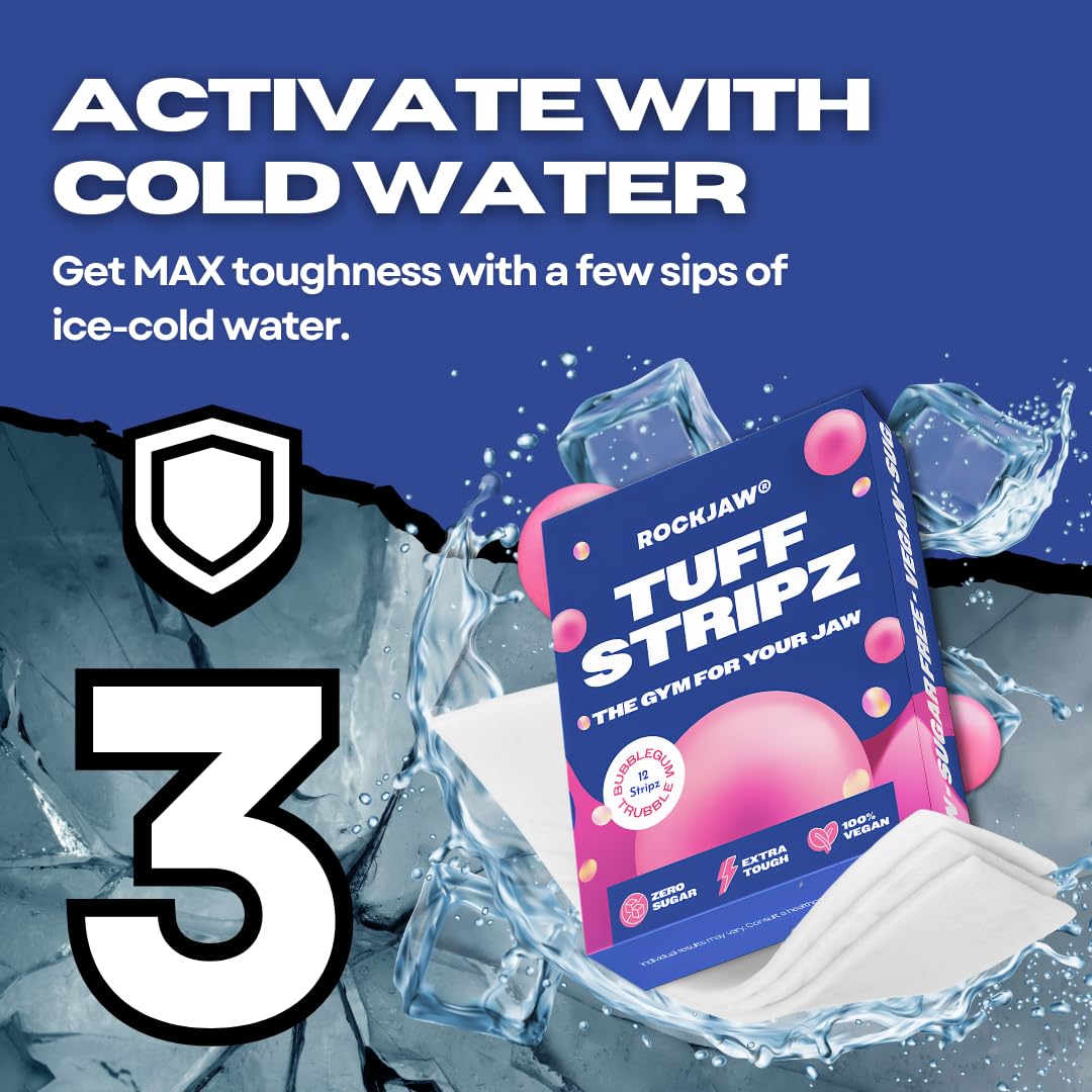 ROCKJAW® Tuff Stripz | Tough Jawline Chewing Gum | Nepal | Ubuy