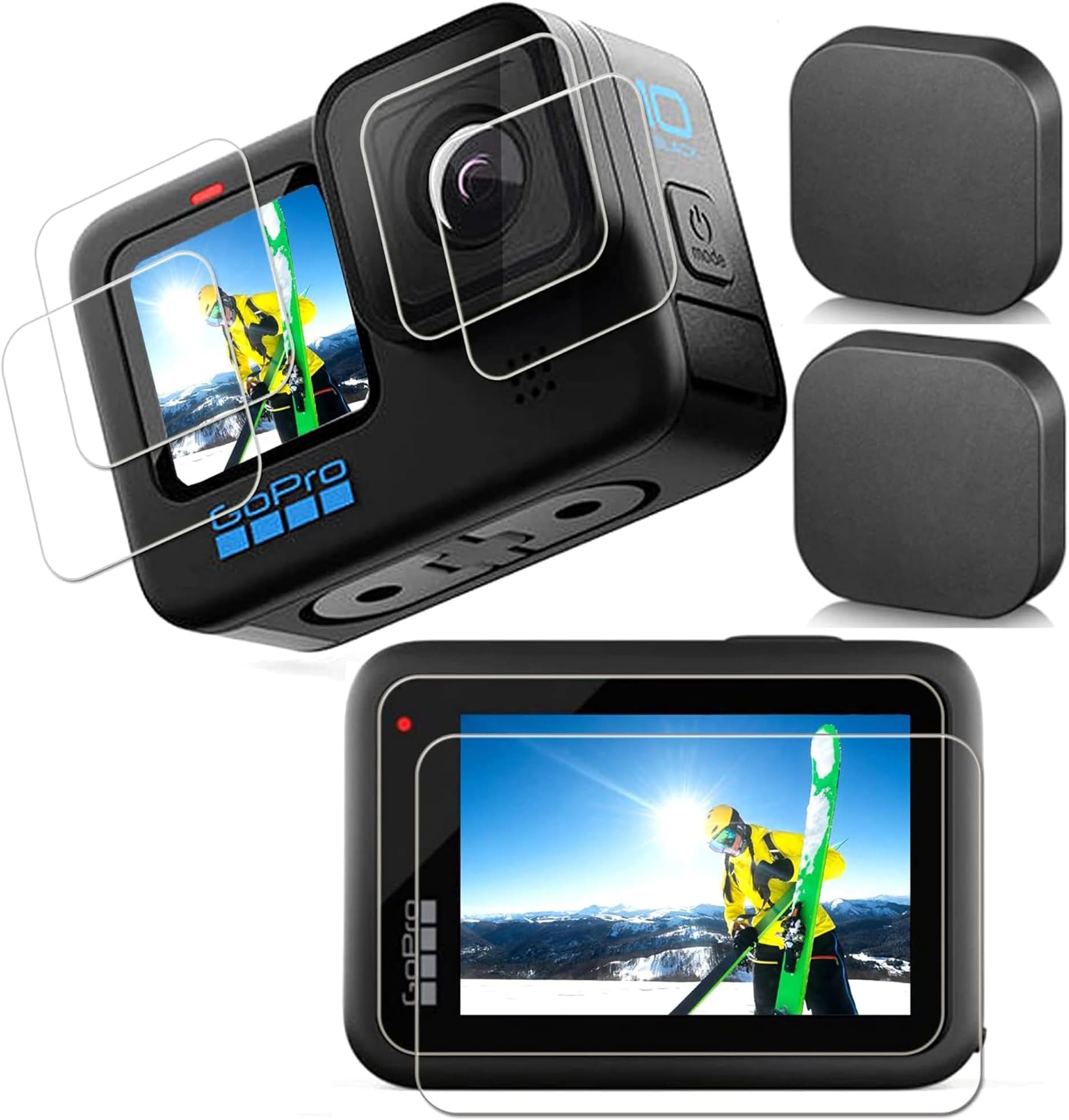 Amazon.com: PCTC 10 PCS Hero 13 Screen Protector Compatible with GoPro ...