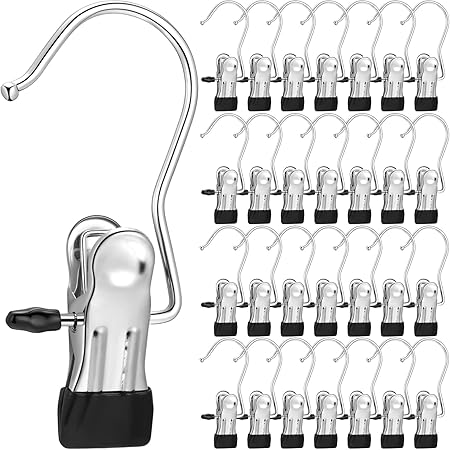 Amazon.com: 150 Pcs Boot Hangers Clips Laundry Hooks Hanging Stainless ...