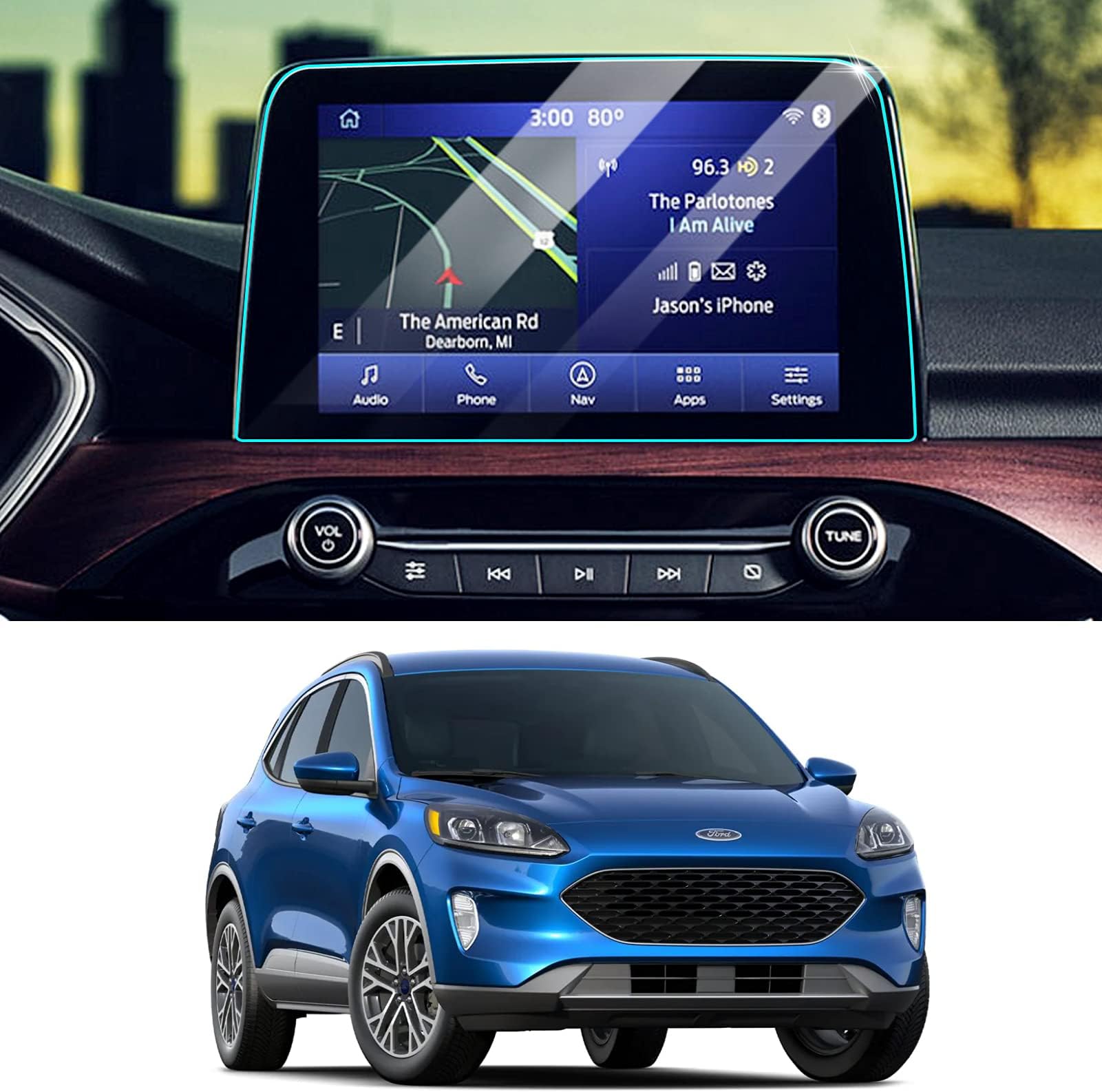 Amazon.com: Moonlinks Escape Screen Protector Compatible with Ford ...