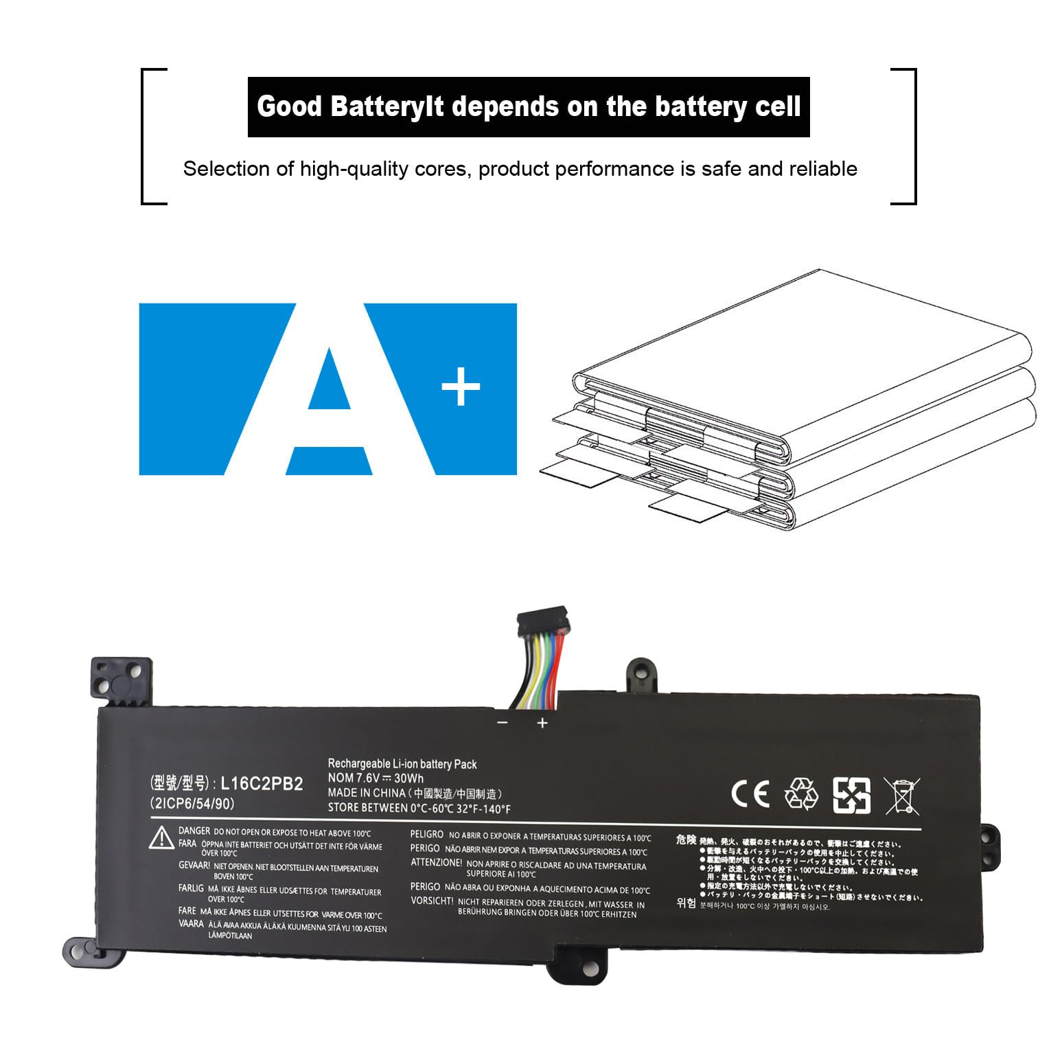 Snapklik.com : L16M2PB1 L16C2PB2 Laptop Battery For Lenovo IdeaPad 320 ...