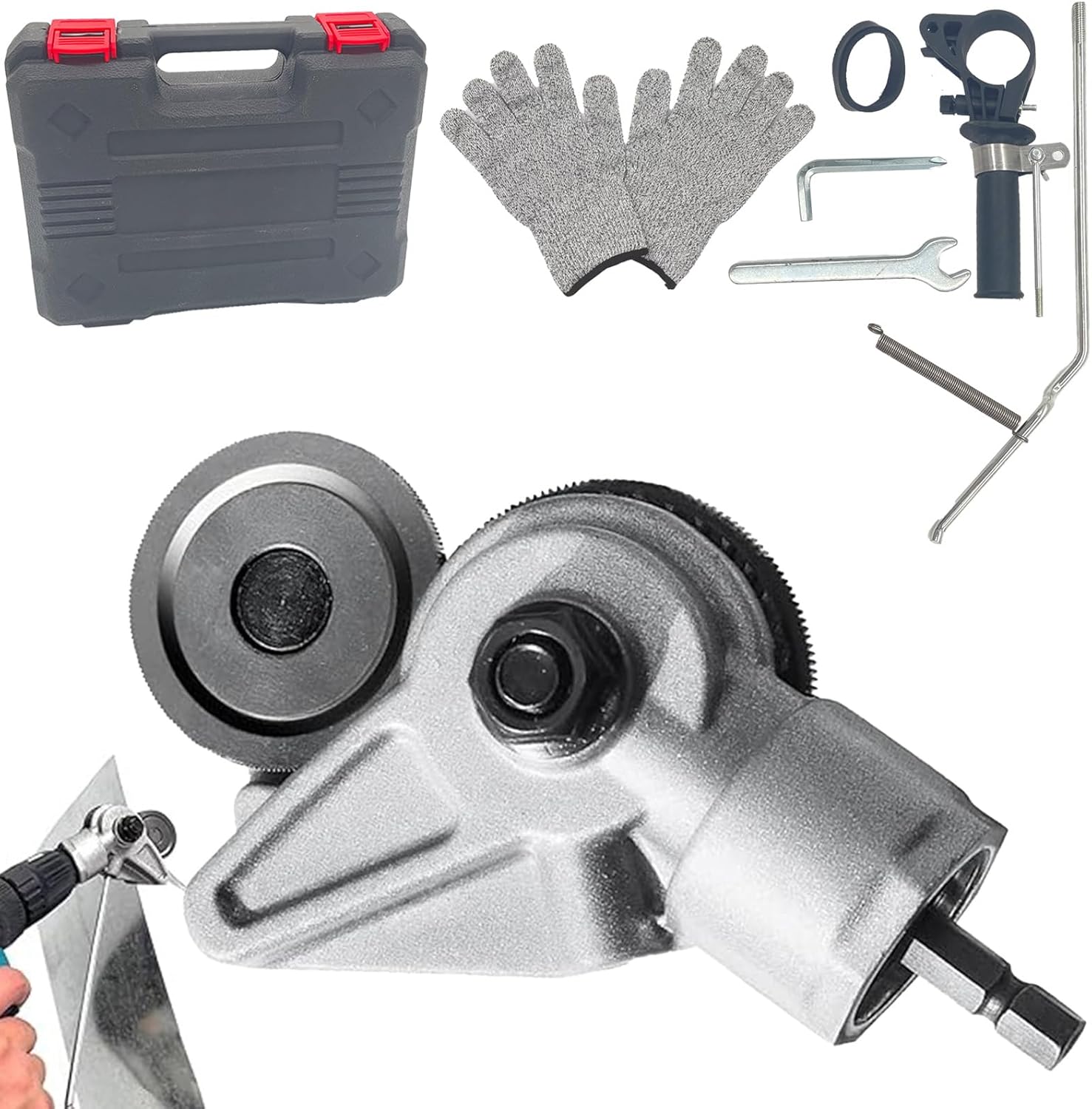 Metal Sheet Cutter,Electric Nibbler Drill Attachment with Adapter ...