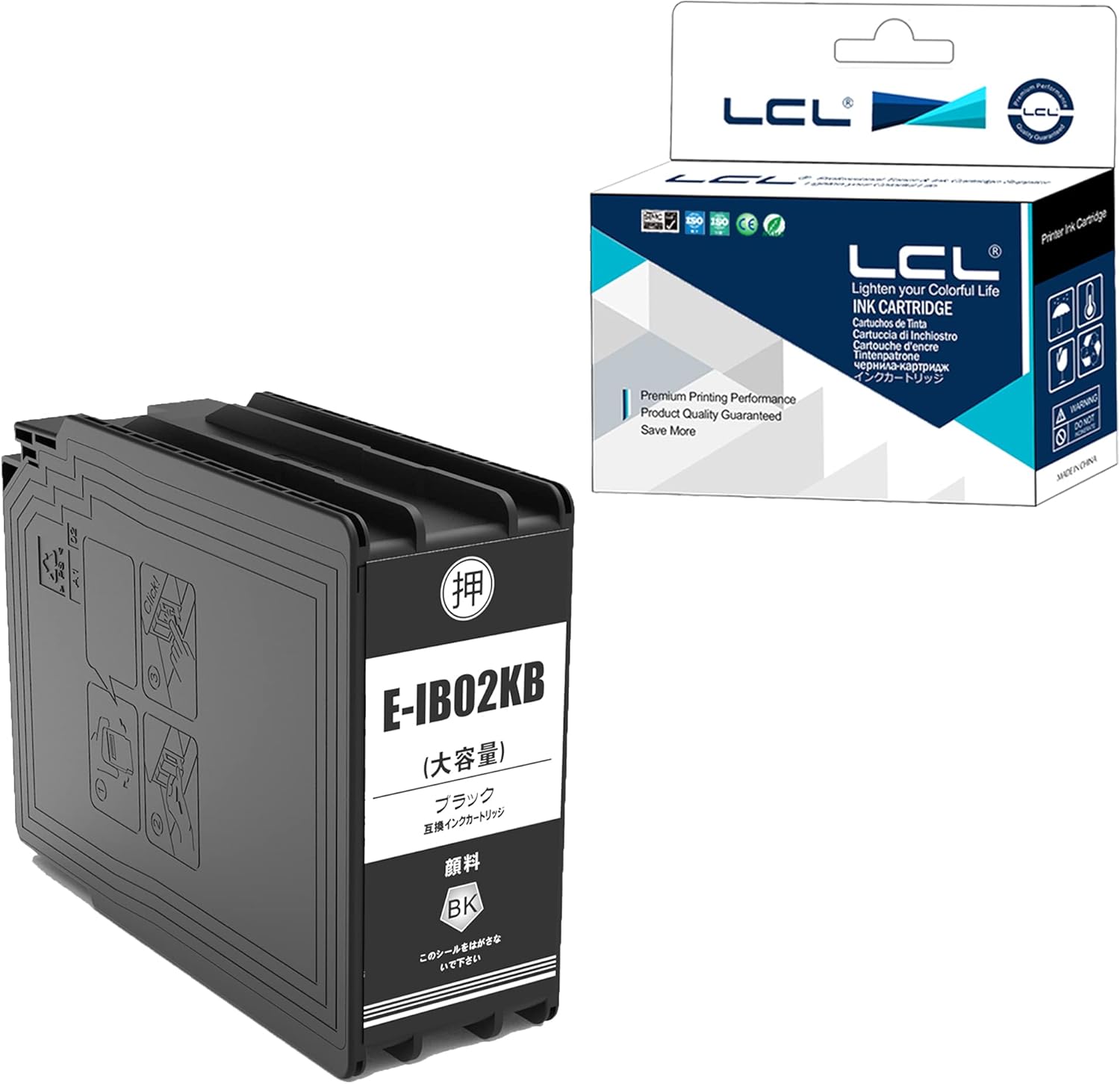 Amazon | LCL EPSON用 エプソン用 IB02 IB02B IB02KB （1パック ブラック） 顔料 互換インクカートリッジ 対応機種： PX-M7110F PX ...