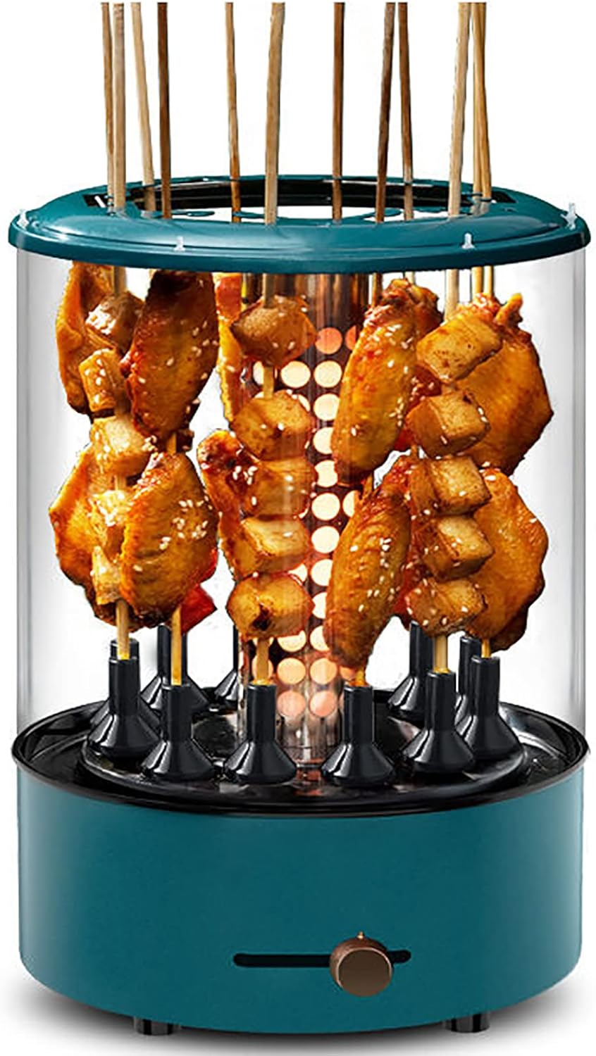 Vertical Grill Rotating Lamb Skewers 1100W Smokeless Automatic Electric ...