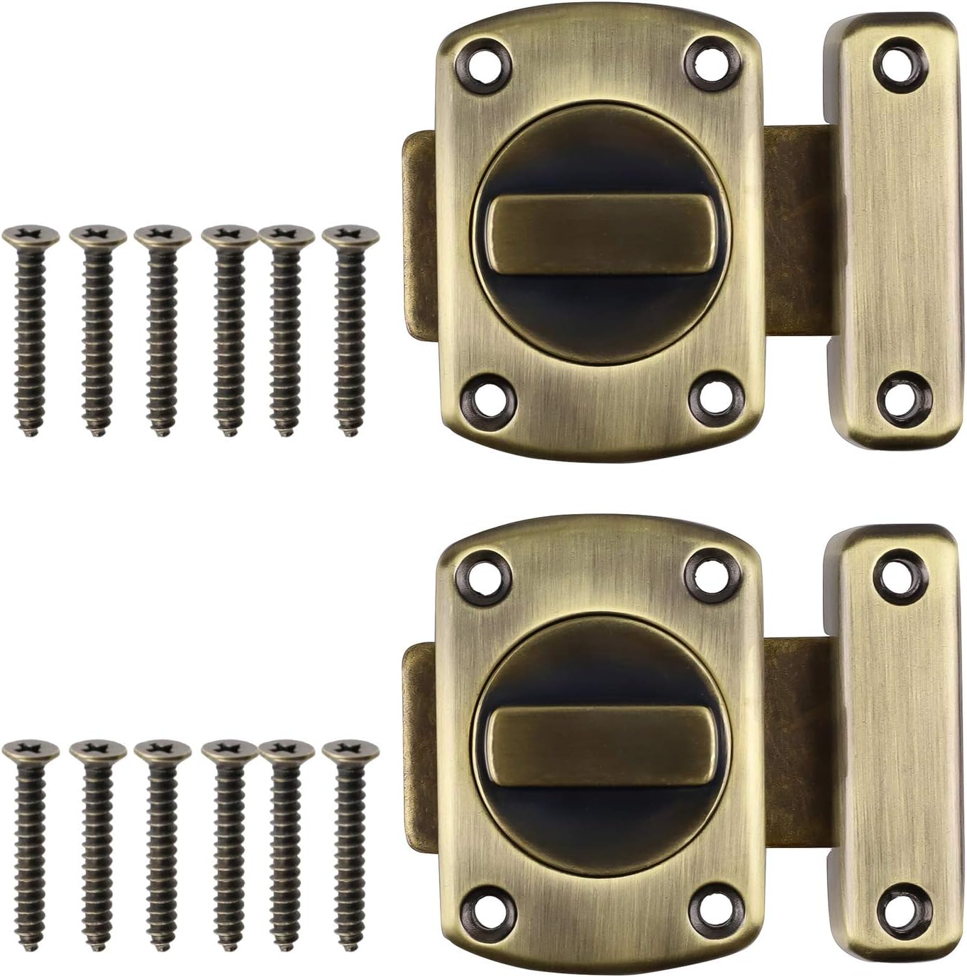 Amazon.com: Xnrtop Rotate Bolt Latch Gate Latches Safety Door Slide ...