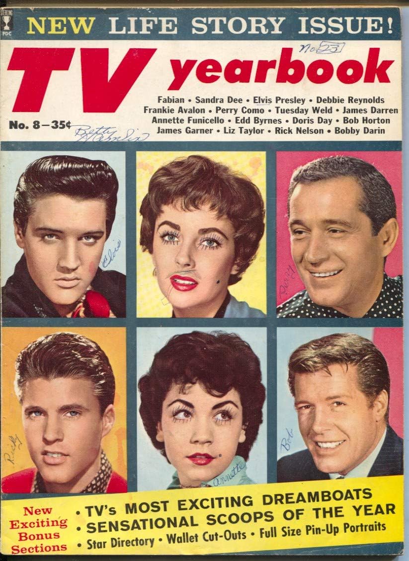 TV Yearbook #8 1960-Sterling-Elvis-Tuesday Weld-Ricky Nelson-Annette ...