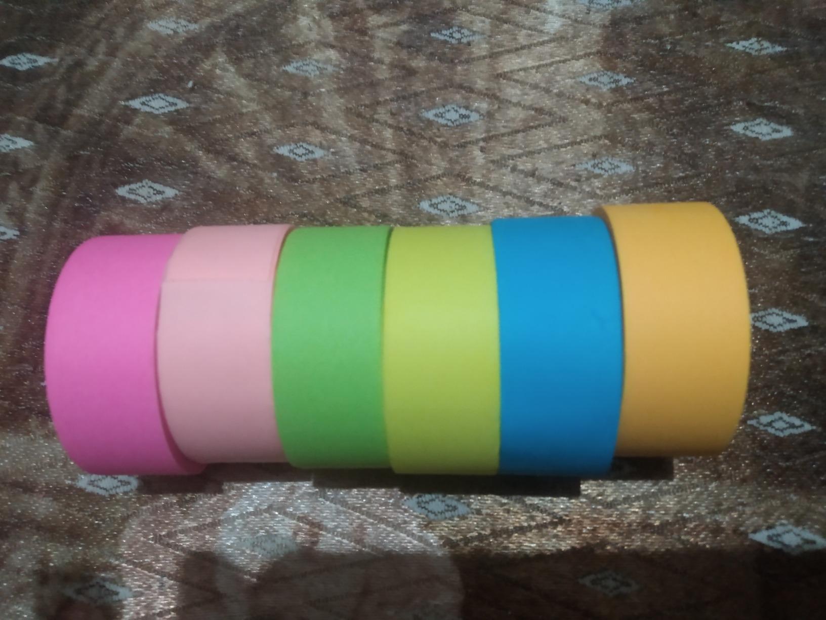 Paaroots Powered by z-Plus® Set of 6 Attractive Neon Color Adhesive ...