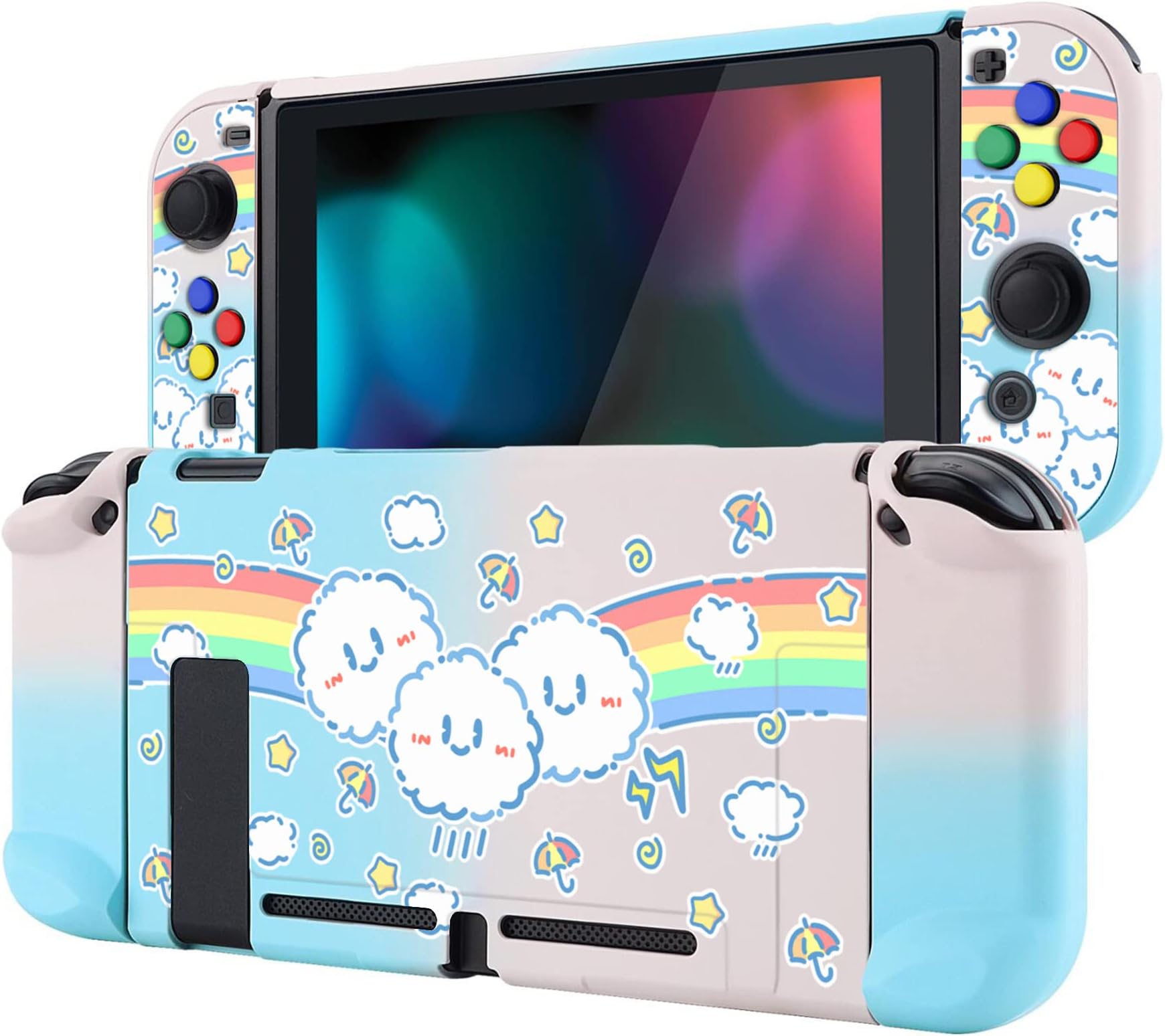 eXtremeRate PlayVital Back Cover for Nintendo Switch Console, NS Joycon ...