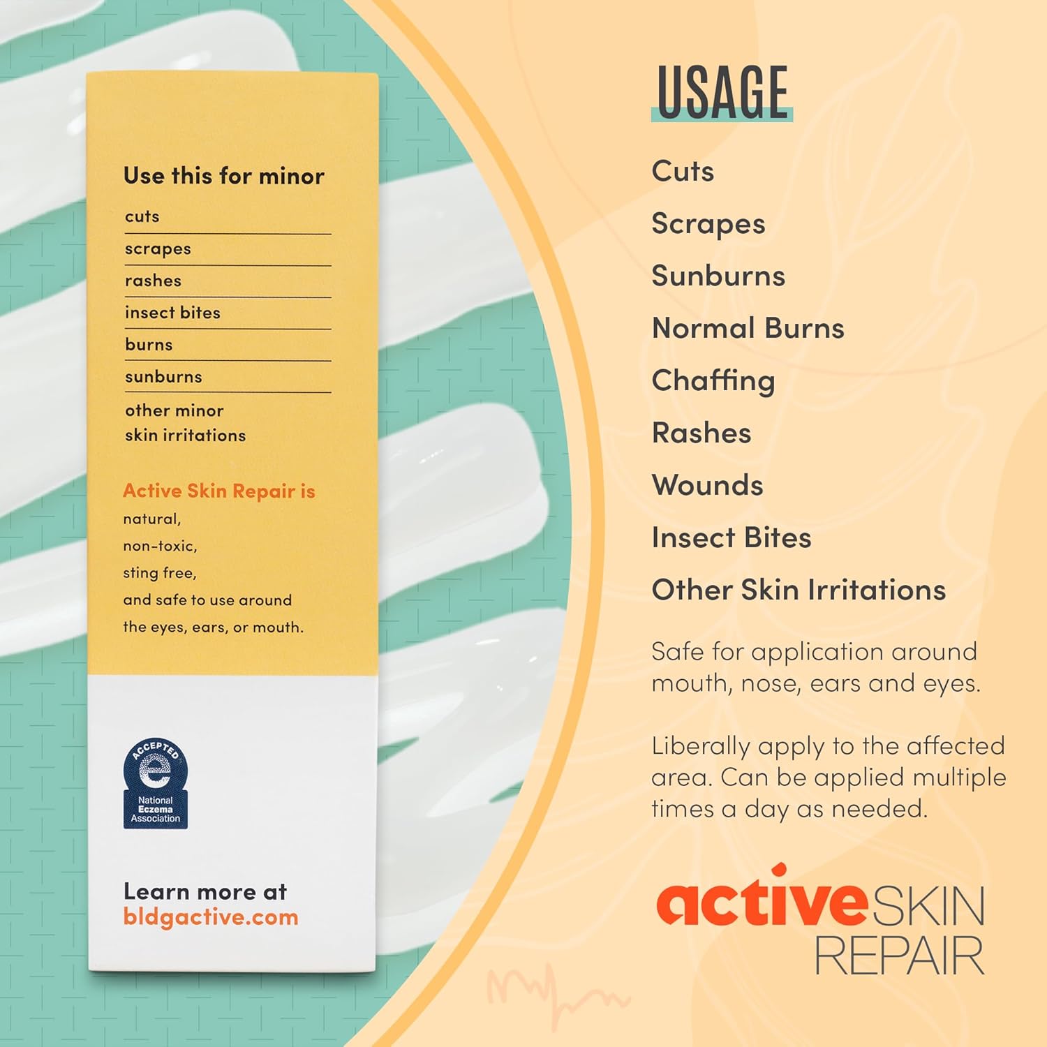 Active Skin Repair Hydrogel - Natural First Aid Gel for Cuts, Wounds ...