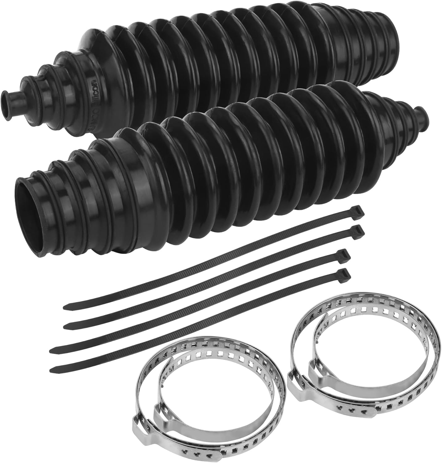 Amazon.com: Universal Steering Rack and Pinion Tie Rod Boots, Silicone ...