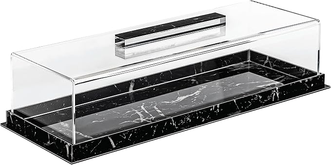 Amazon.com: Gold Valley Rectangular Cake Tray, Cake Plate Dish with ...