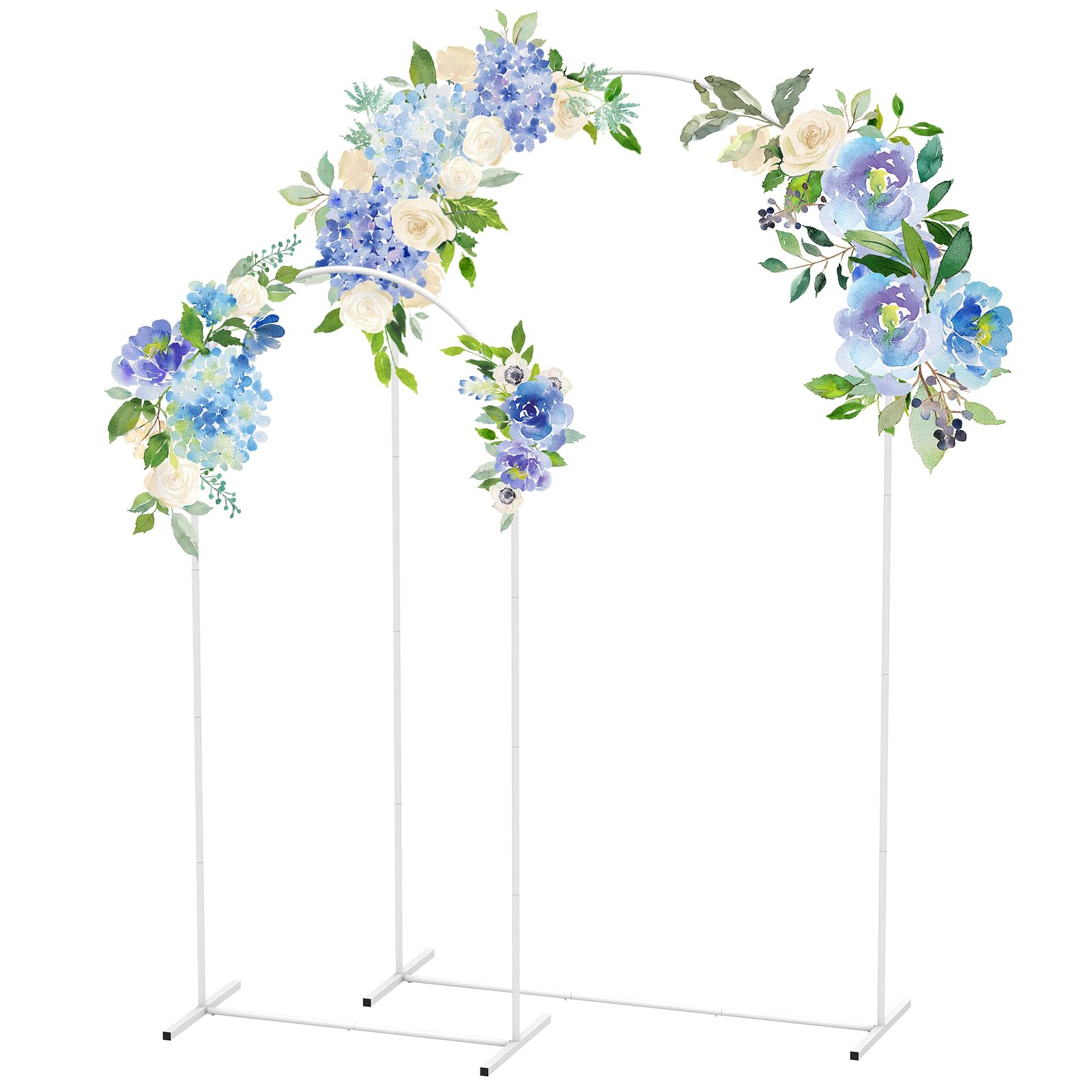 Snapklik.com : DOMYDEVM Garden Wedding Arch Backdrop Stand Set Of 2