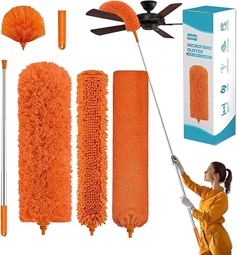 Amazon.com: Cobweb Duster with Extension Pole,Cleaner Outdoor 110 ...