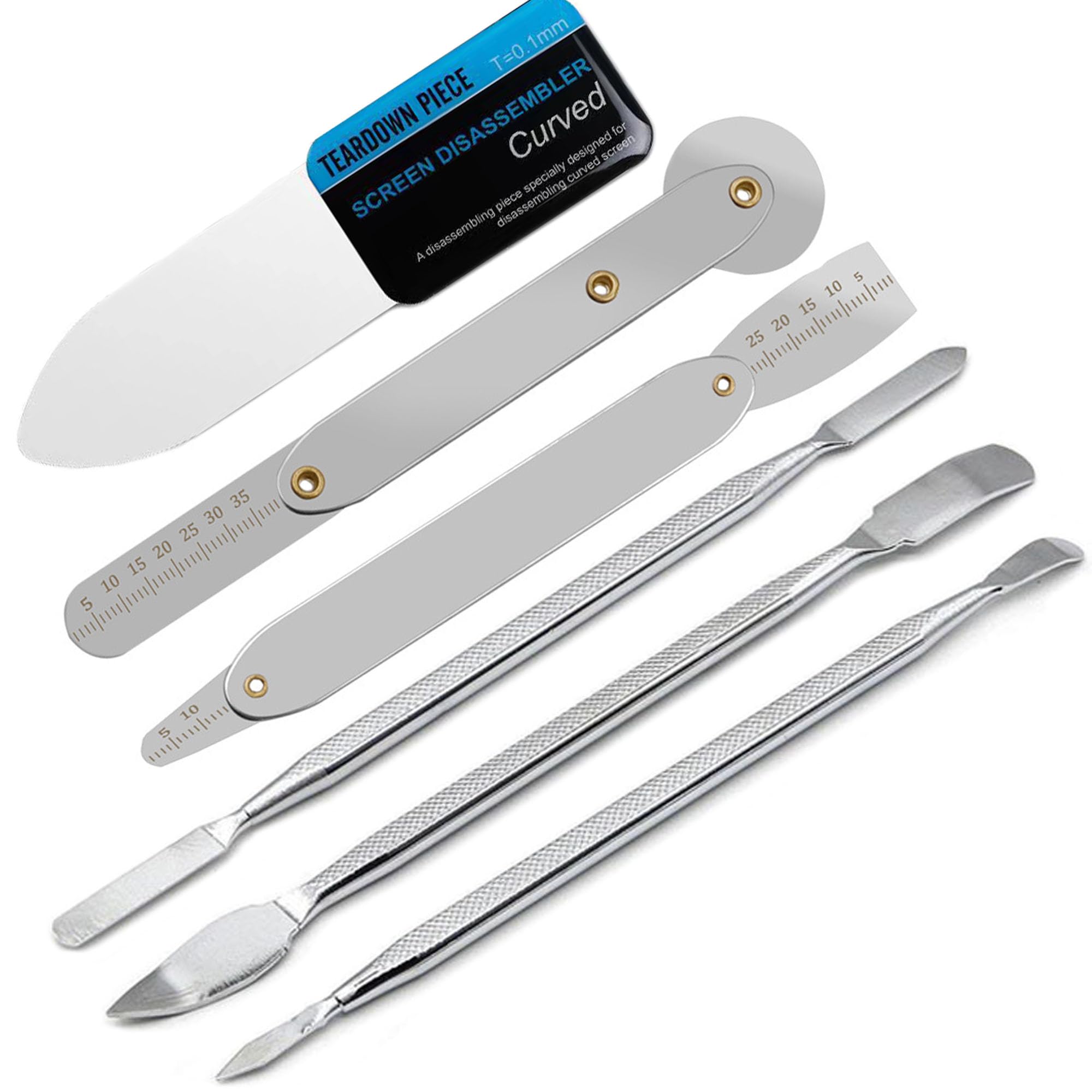 Amazon.com: Oruiiju 6 Piece Metal Spudger Pry Tool Kit for Electronics ...