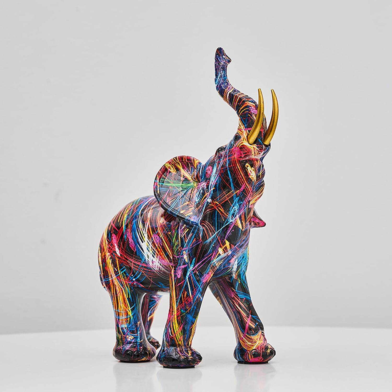 Amazon.com: XINXUAN Elephant Statue, Elephant Decor, Resin Elephant ...