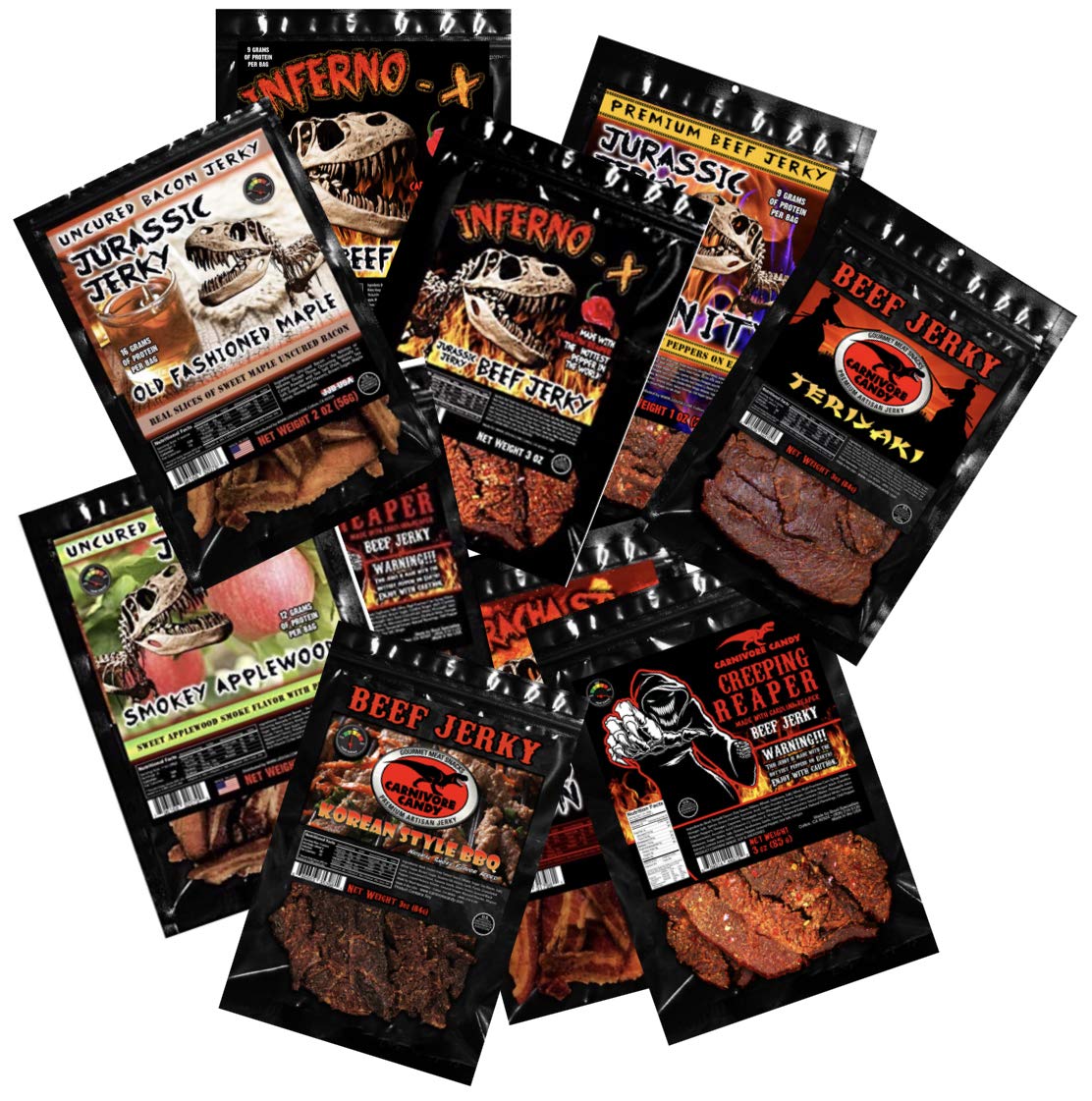 Amazon.com: Jurassic Jerky Carnivore Candy A “Grab-Bag” (9 Piece ...