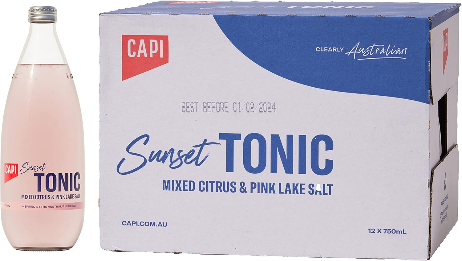CAPI Sunset Tonic 750 mL X 12 : Amazon.com.au: Pantry Food & Drinks