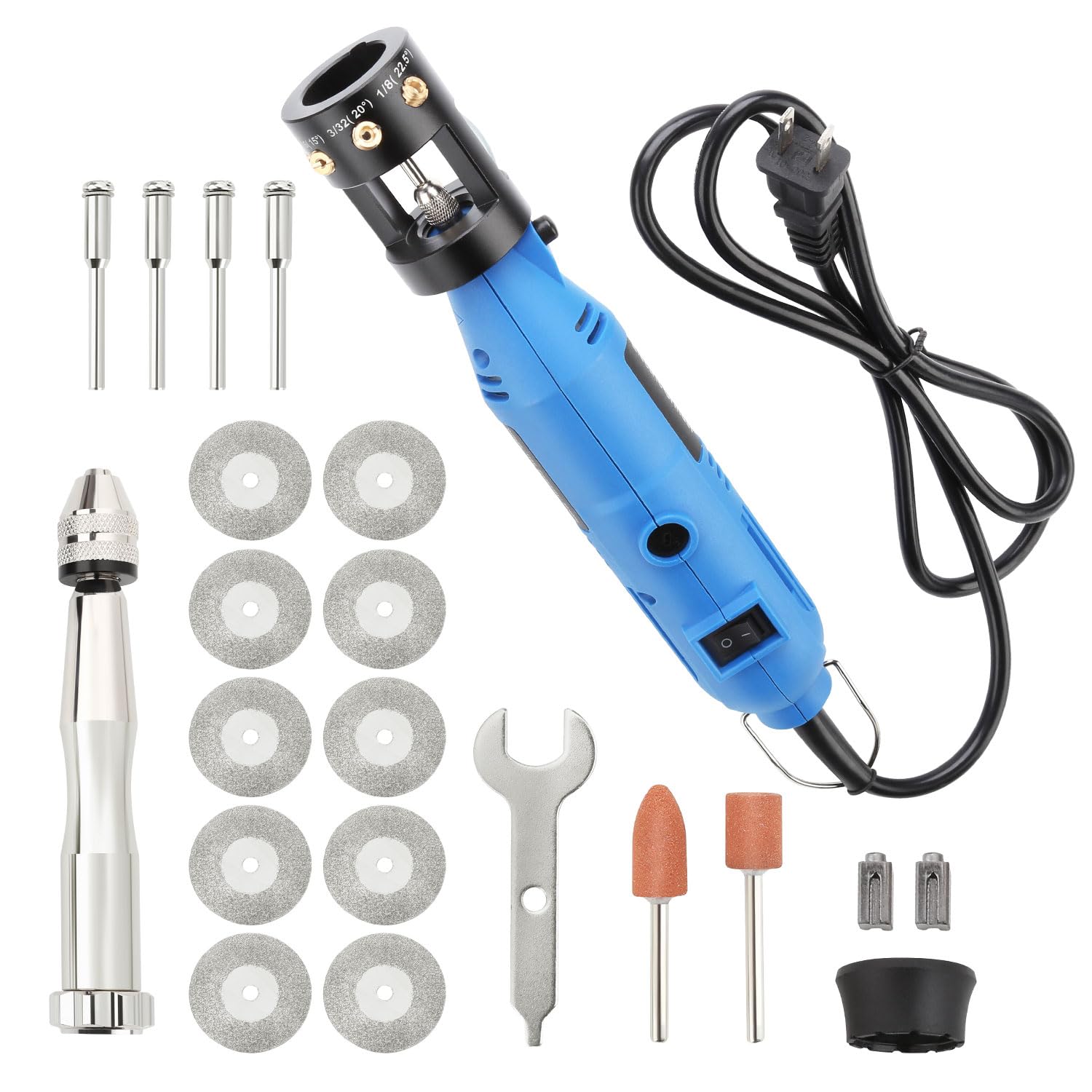 Snapklik.com : NIHAO Handheld Electric Tungsten Sharpener, 4 Angles TIG ...
