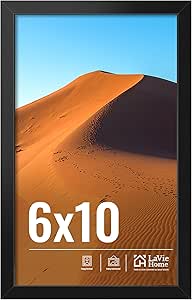 Amazon.com - LaVie Home 6x10 Picture Frame for Wall Display, 6x10 Black ...