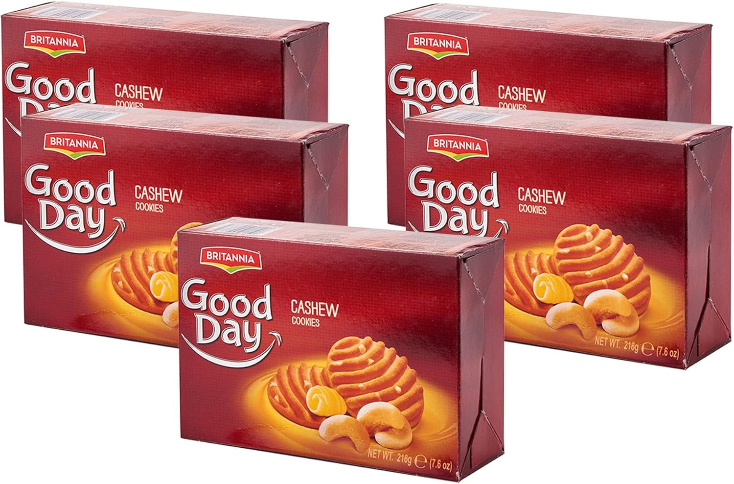 Britannia Good day Biscuits and Cookies 216g (Pack of 5) – Cashew Nuts ...